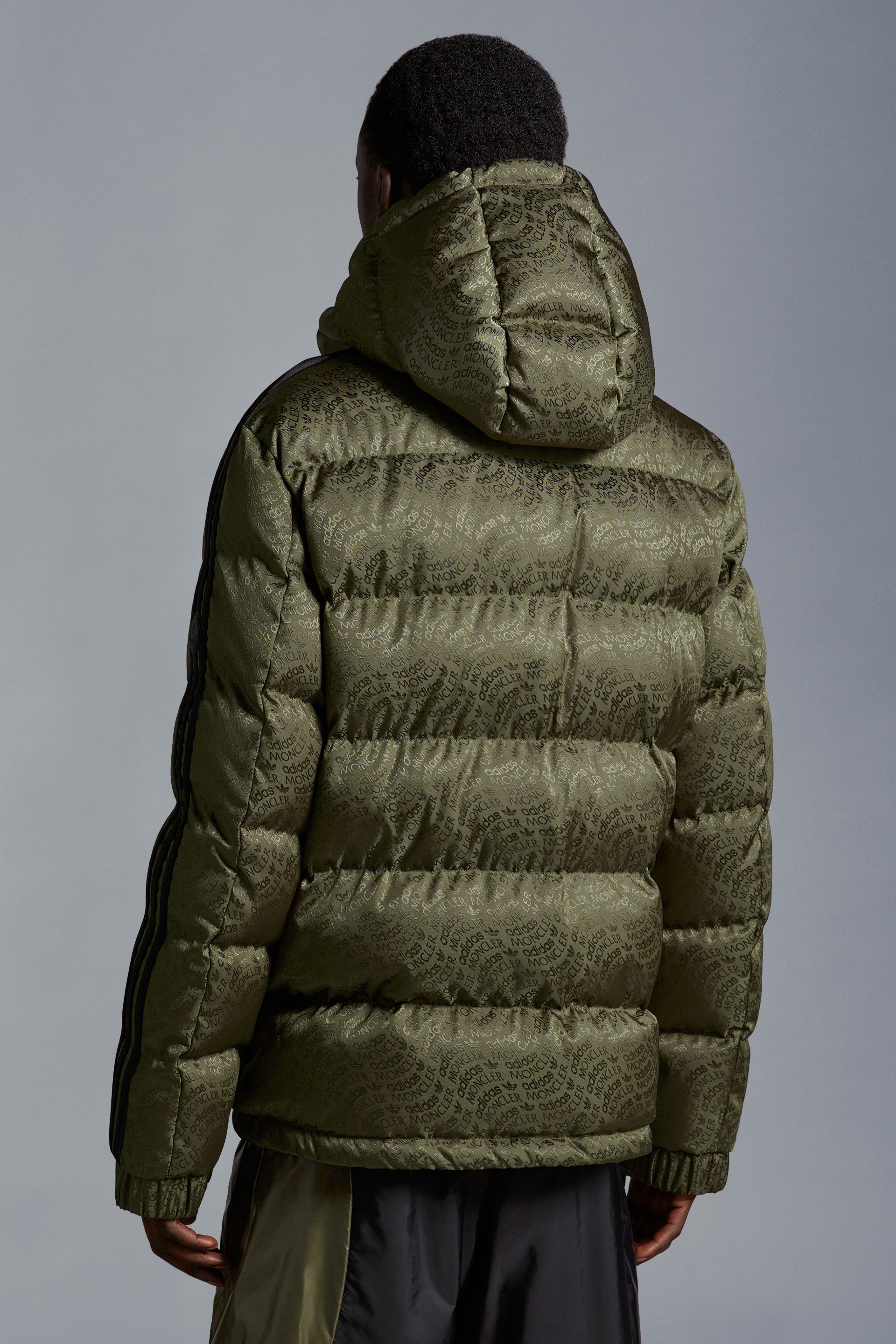 Moncler X Adidas Originals Alpbach Short Down Jacket - Green