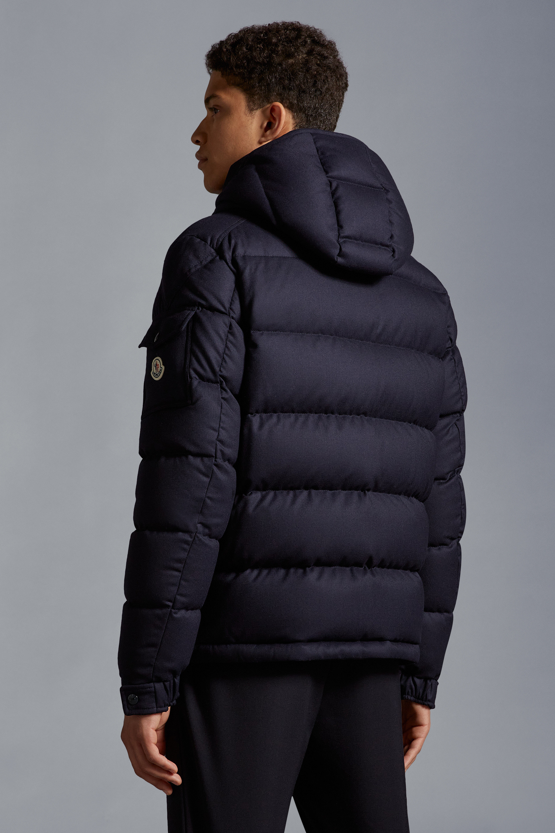 Moncler Montgenevre Short Down Jacket - Blue | Editorialist