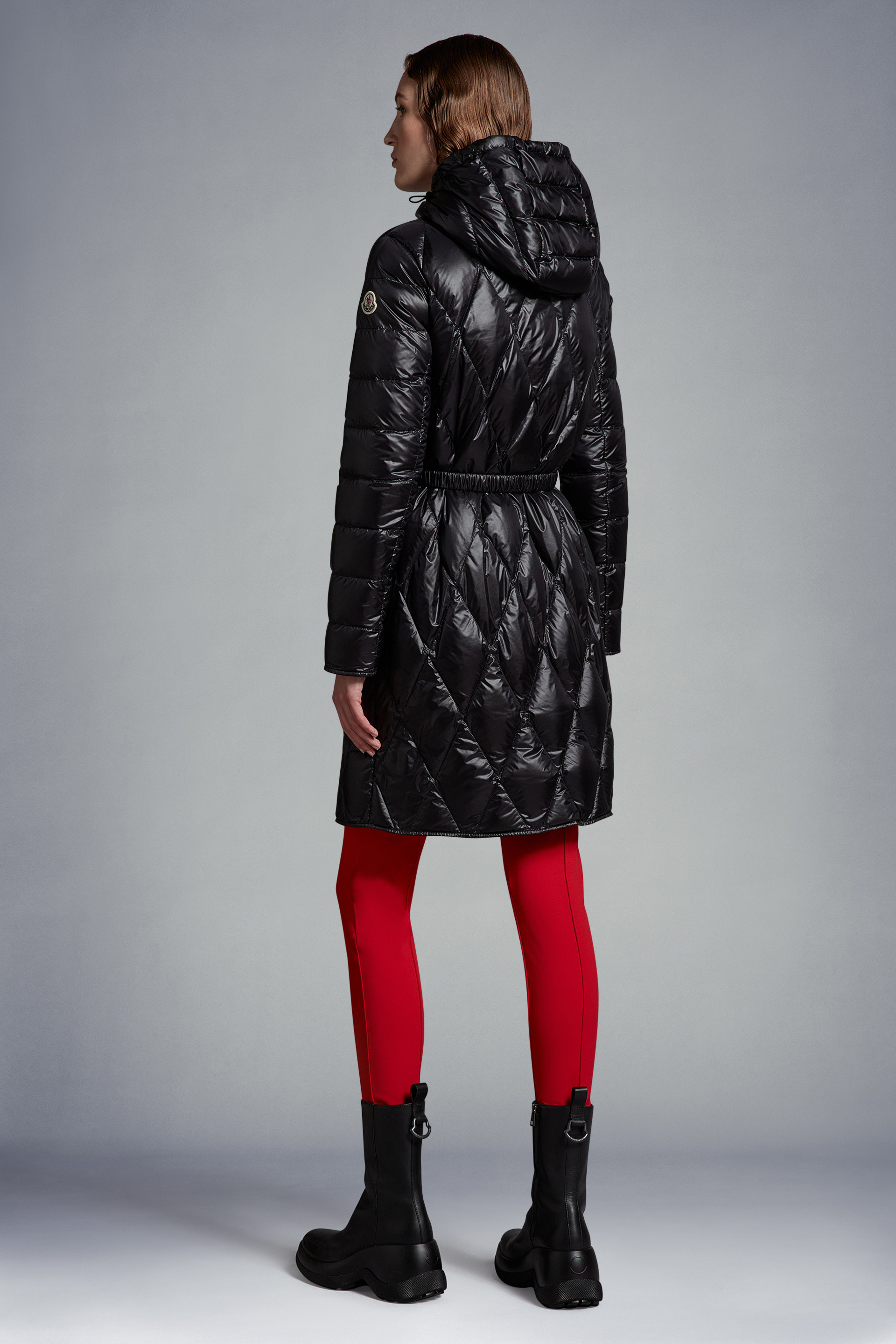 Moncler Serilong Long Down Jacket Black Editorialist