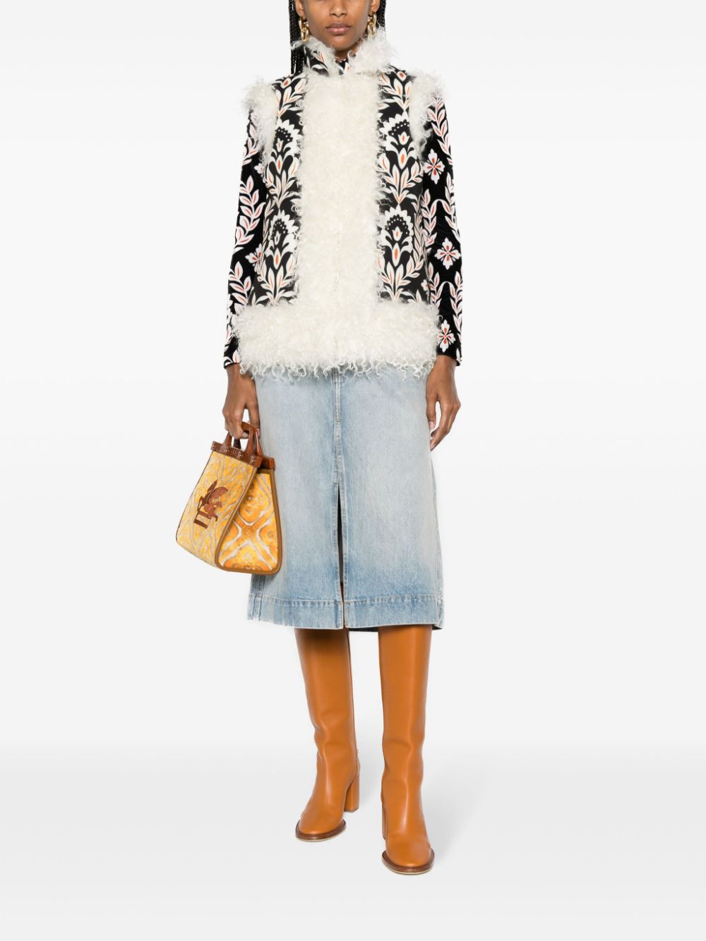 LA DOUBLEJ La DoubleJ Floral-Print Vest
