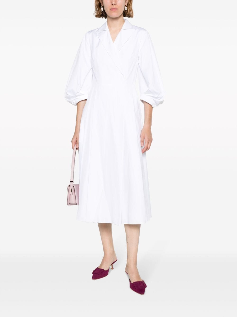 EMILIA WICKSTEAD Emilia Wickstead Peak-Lapels Midi Dress