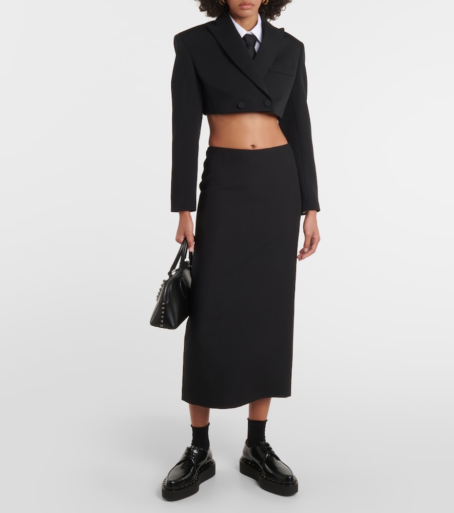 VALENTINO Valentino Cropped Wool Blazer
