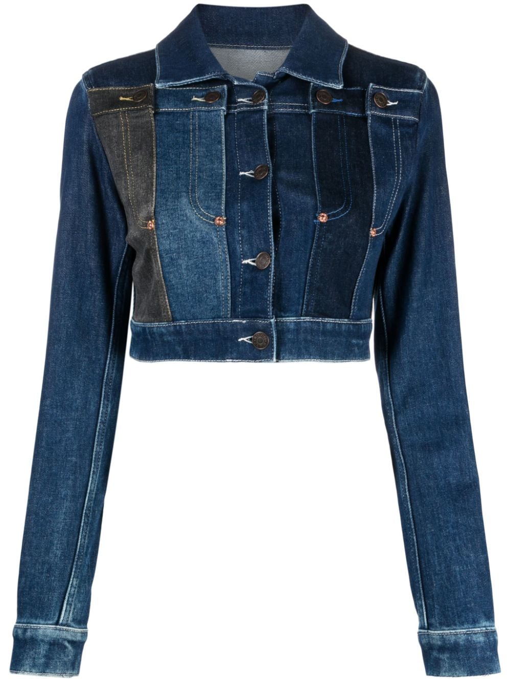 MOSCHINO MOSCHINO JEANS Pointed Flat Collar Jacket