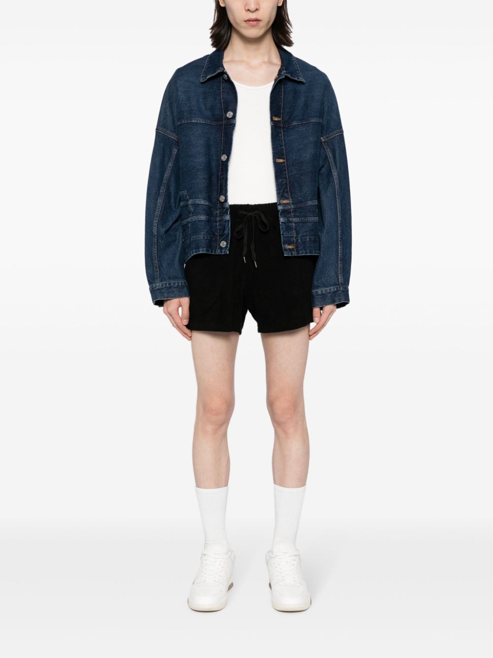 BLUE SKY INN BLUE SKY INN waiter cotton terry-cloth shorts