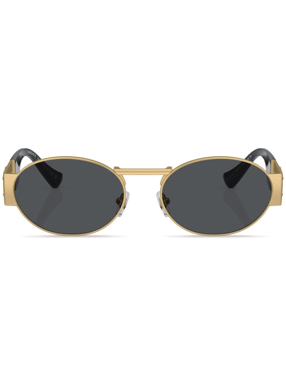 Versace Medusa Head Round-Frame Sunglasses - Gold | Editorialist display picture 1