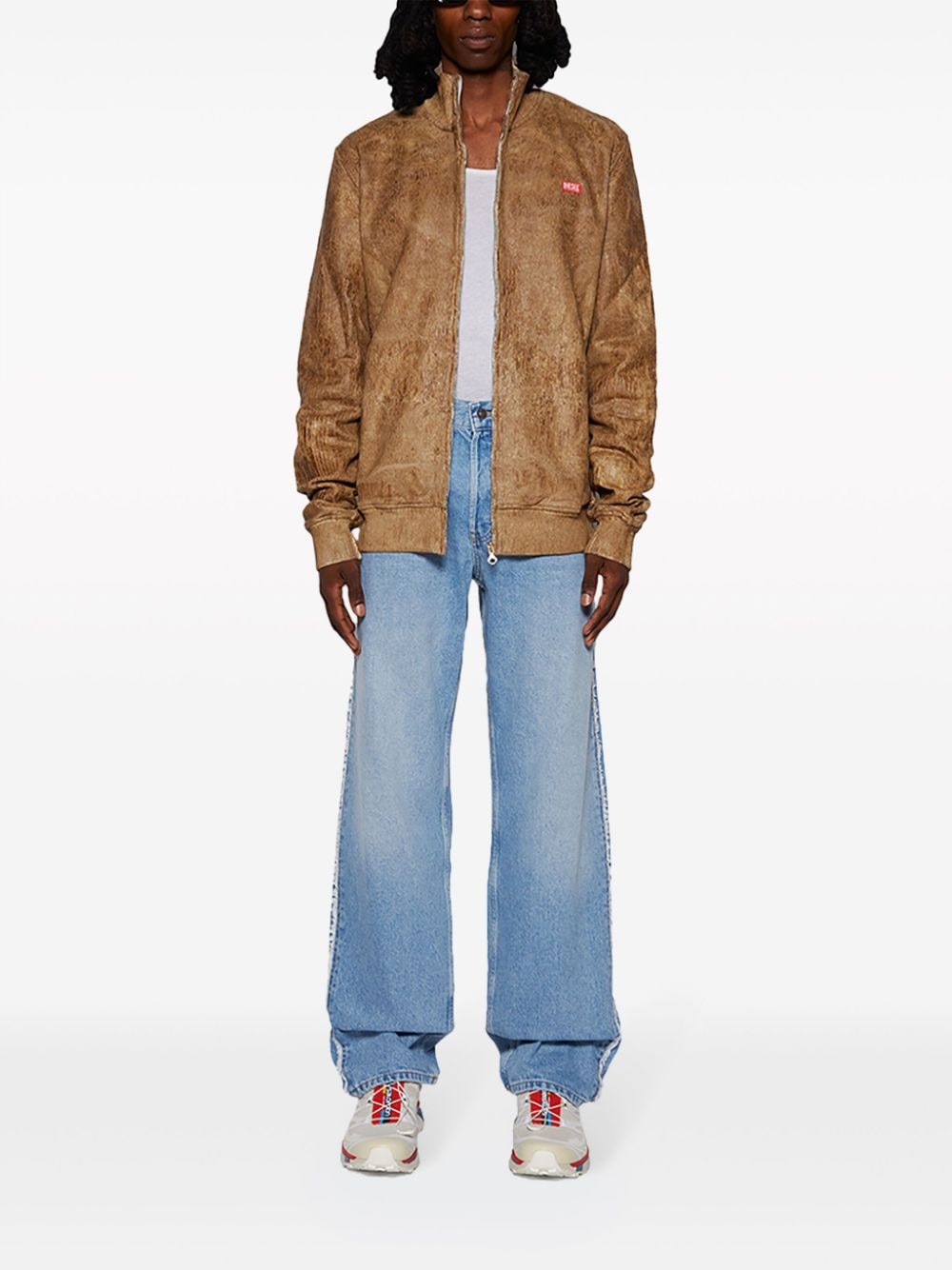 DIESEL® Diesel S-Nyce Logo-Patch Bomber Jacket