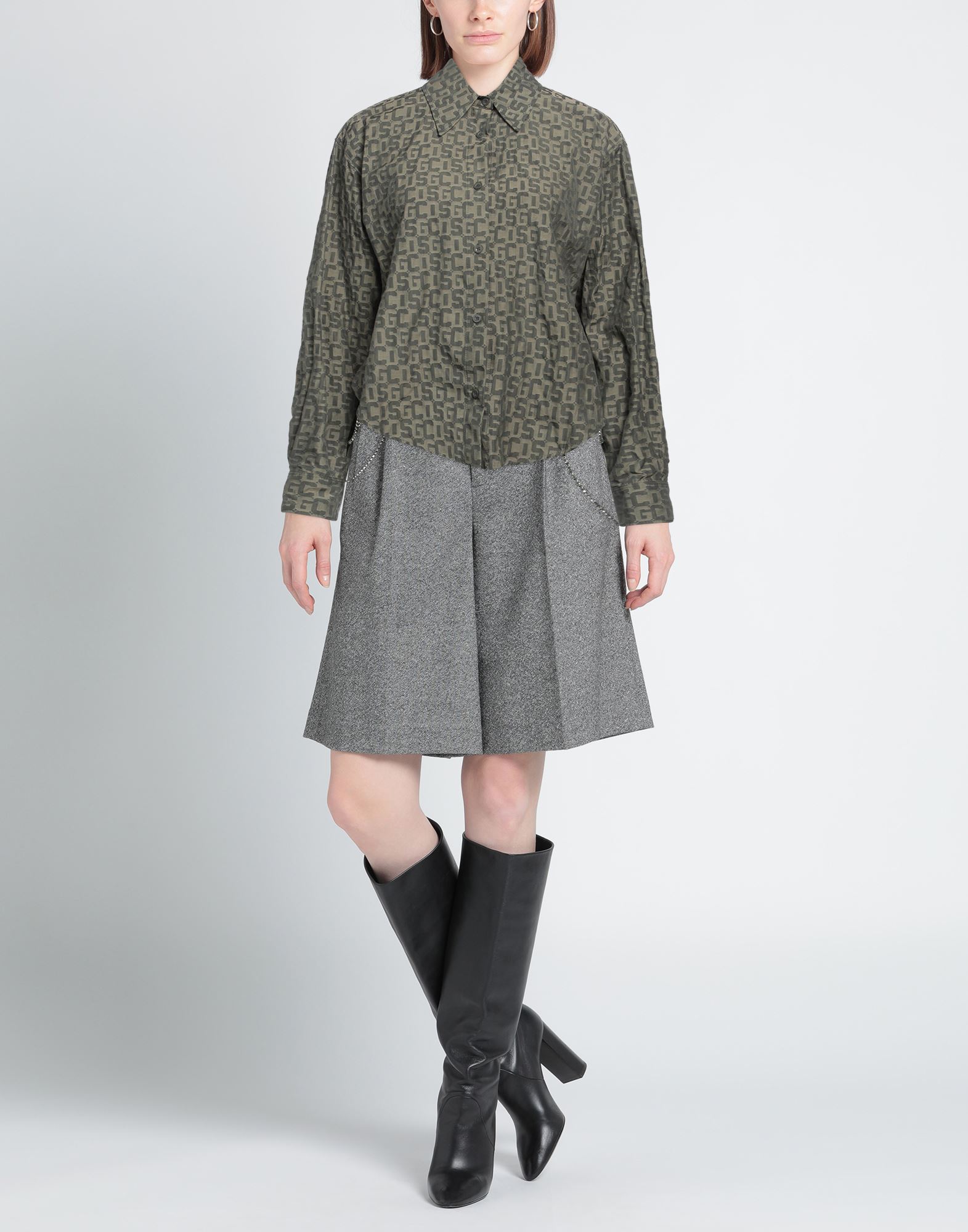 GCDS GCDS Military Cotton Shirt