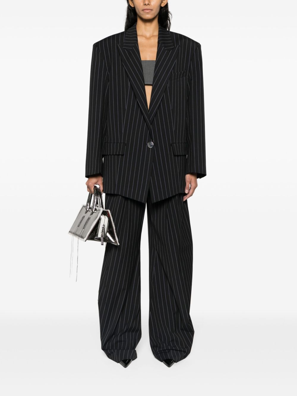 ATTICO The Attico Glen Pinstripe Blazer