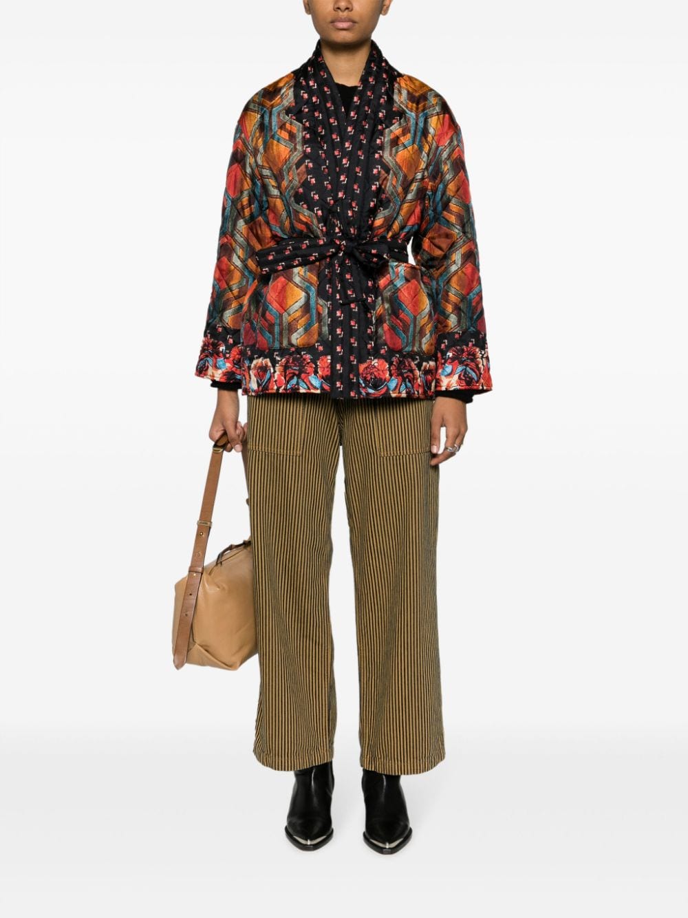 PIERRE-LOUIS MASCIA Pierre-Louis Mascia Self-Tied Quilted Jacket