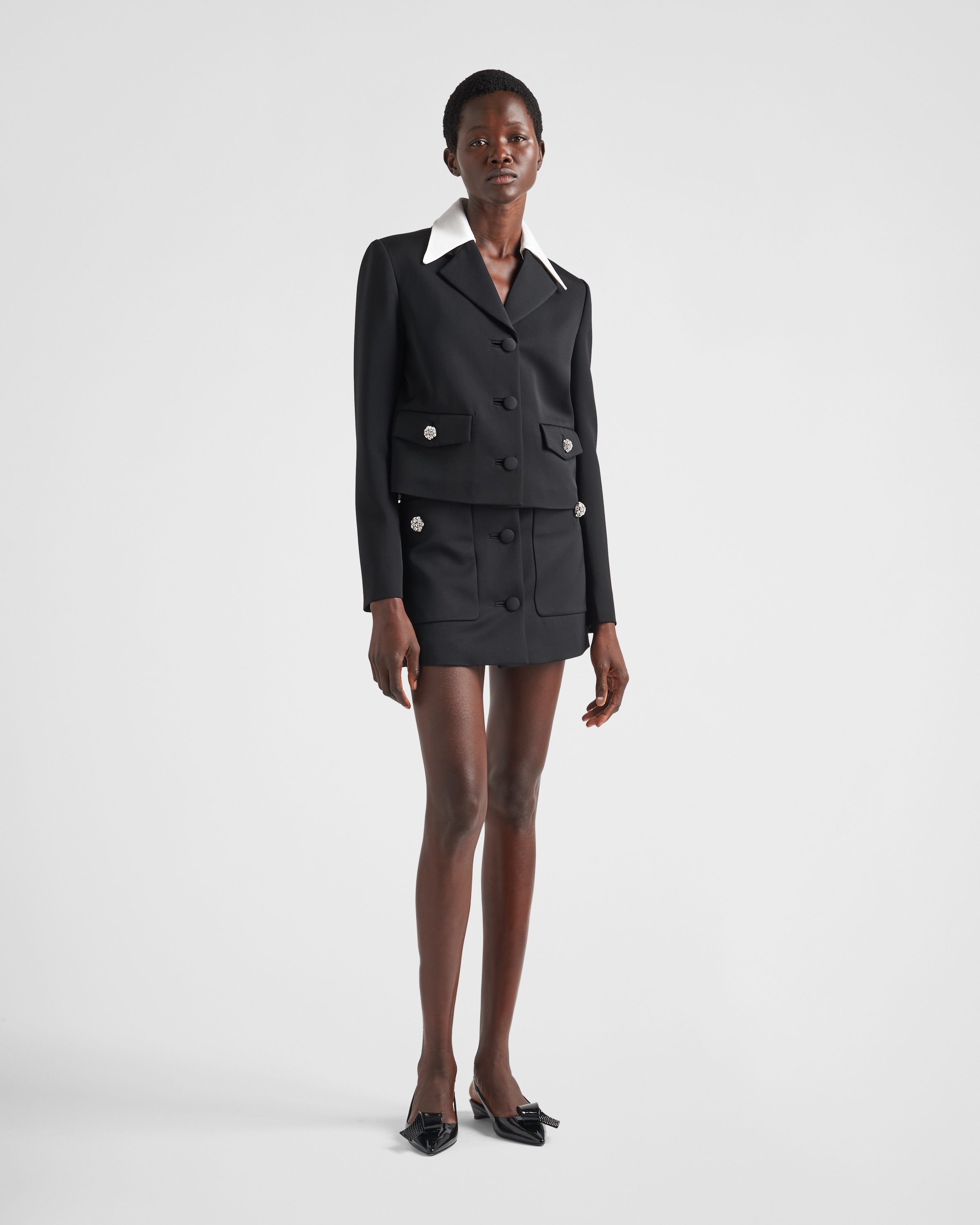 Prada Single-Breasted Jacket - Black | Editorialist