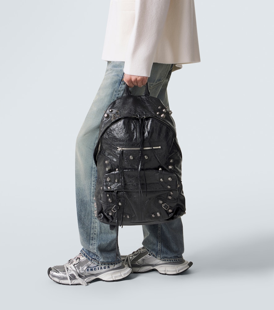 BALENCIAGA Balenciaga Le Cagole Leather Backpack
