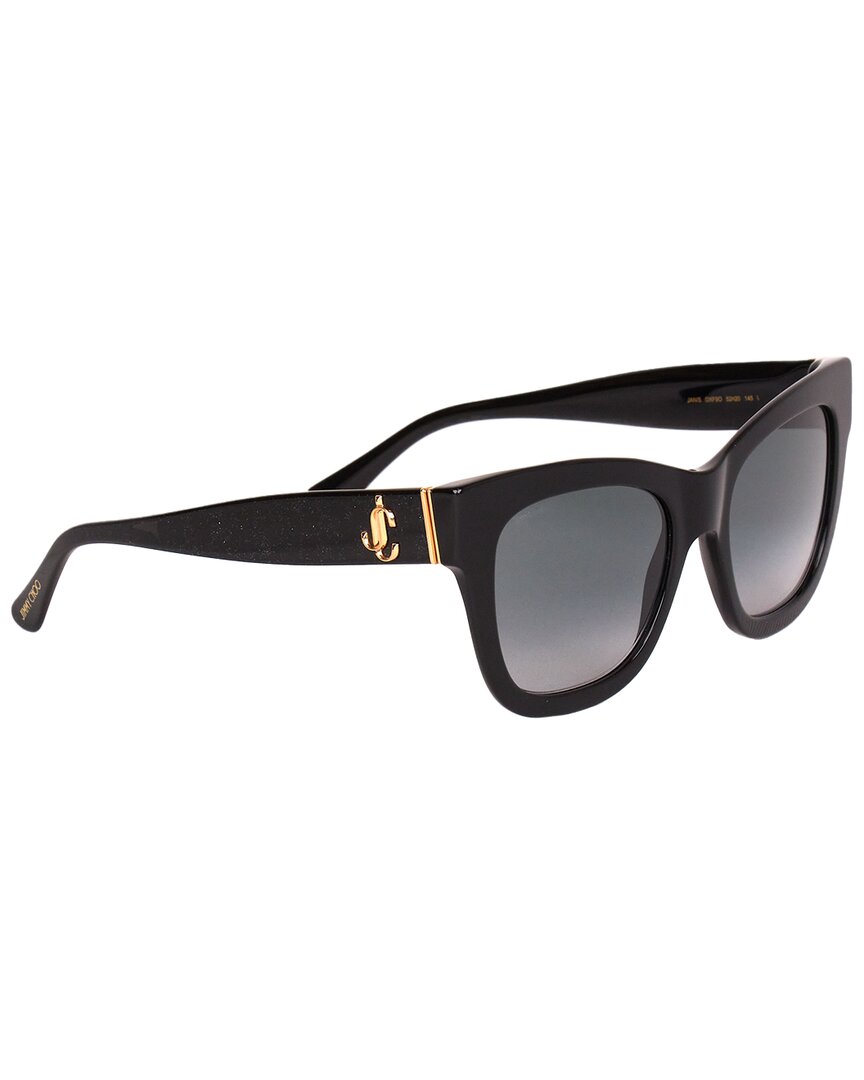 Jimmy Choo JANS 52mm Sunglasses Jimmy Choo Square Sunglasses Jan/S 807MD Black/Palladium  main image 2