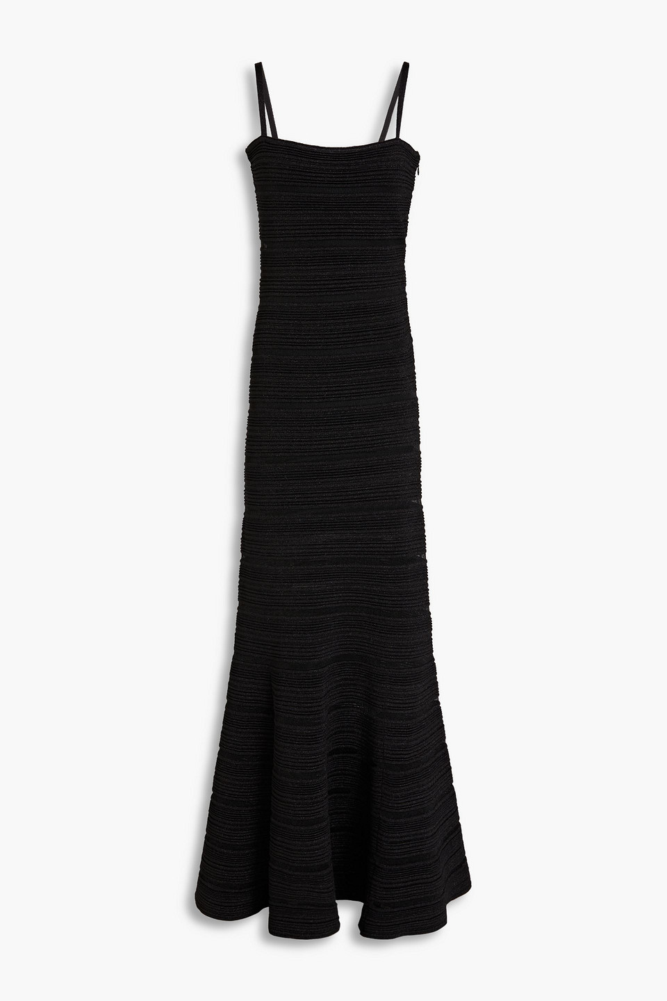 Herve Leger Metallic Ribbed-Knit Gown In Black - 80% Off | Editorialist Herve Leger Metallic Ribbed-Knit Gown In Black - 80% Off | Editorialist