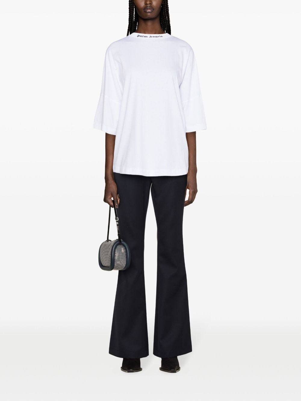 PALM ANGELS Palm Angels Low-Rise Flared Trousers