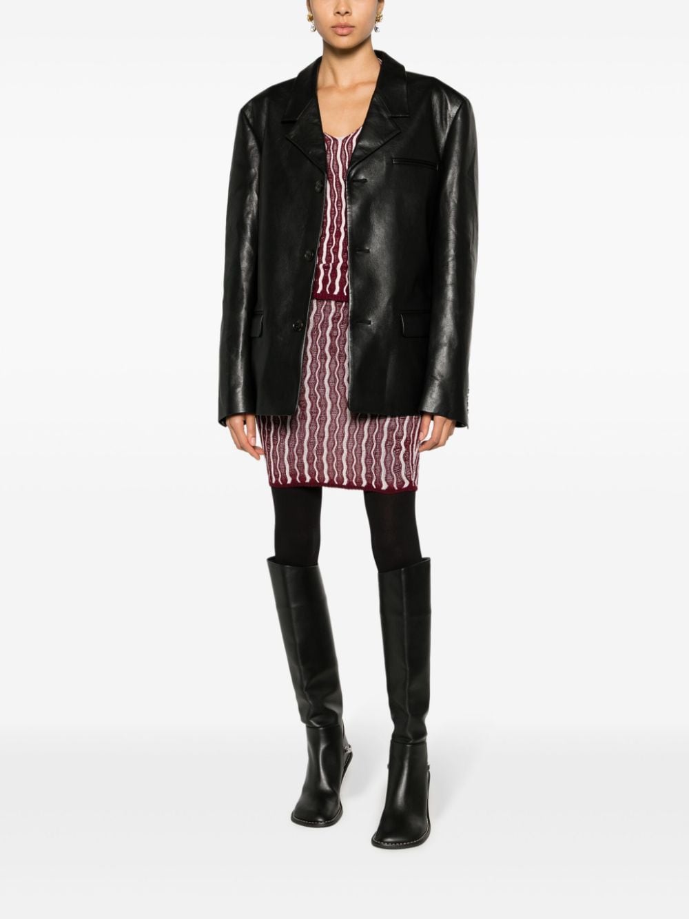 NANUSHKA Nanushka Rox Regenerated-Leather Blazer
