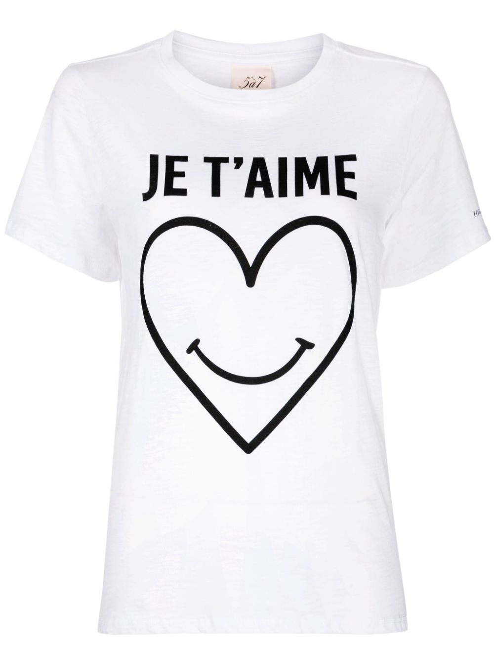 CINQ À SEPT Cinq A Sept Smiling Heart T-Shirt
