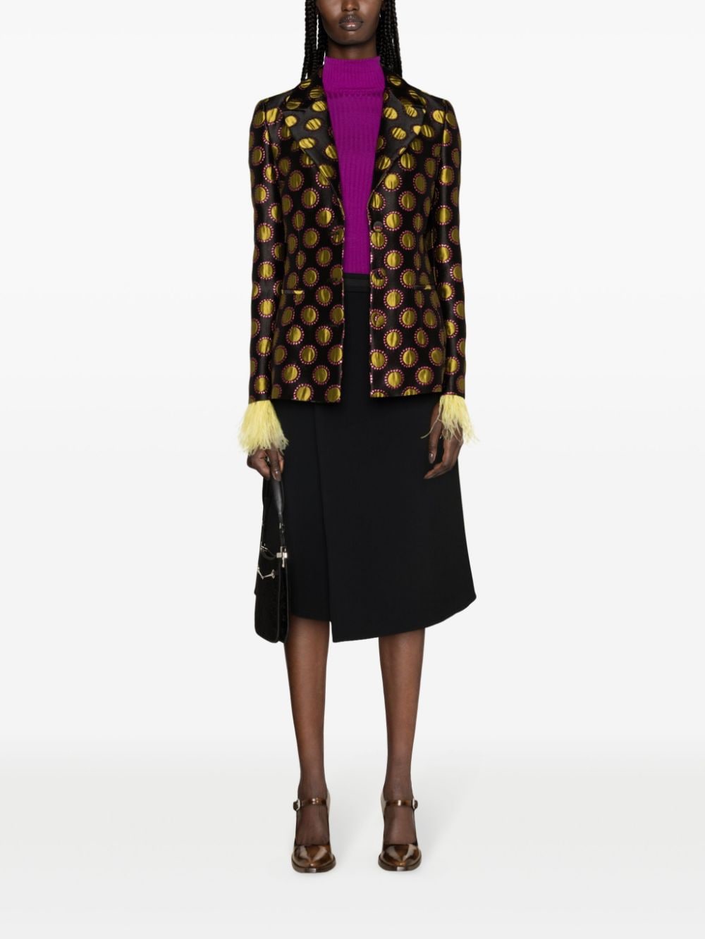 LA DOUBLEJ La DoubleJ 24/7 Patterned Jacquard Jacket