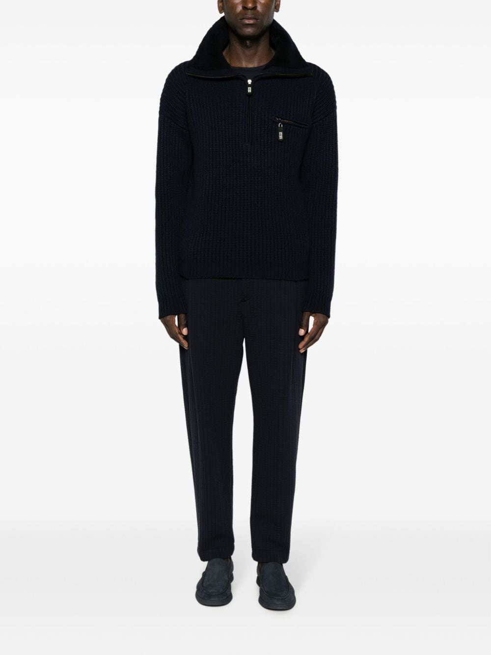 GIORGIO ARMANI Giorgio Armani Pleated Tapered Trousers