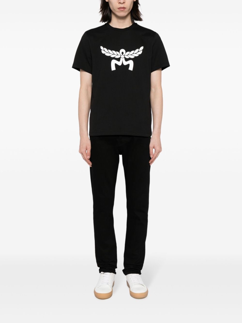 MCM MCM Laurel Logo-Print Organic-Cotton T-Shirt