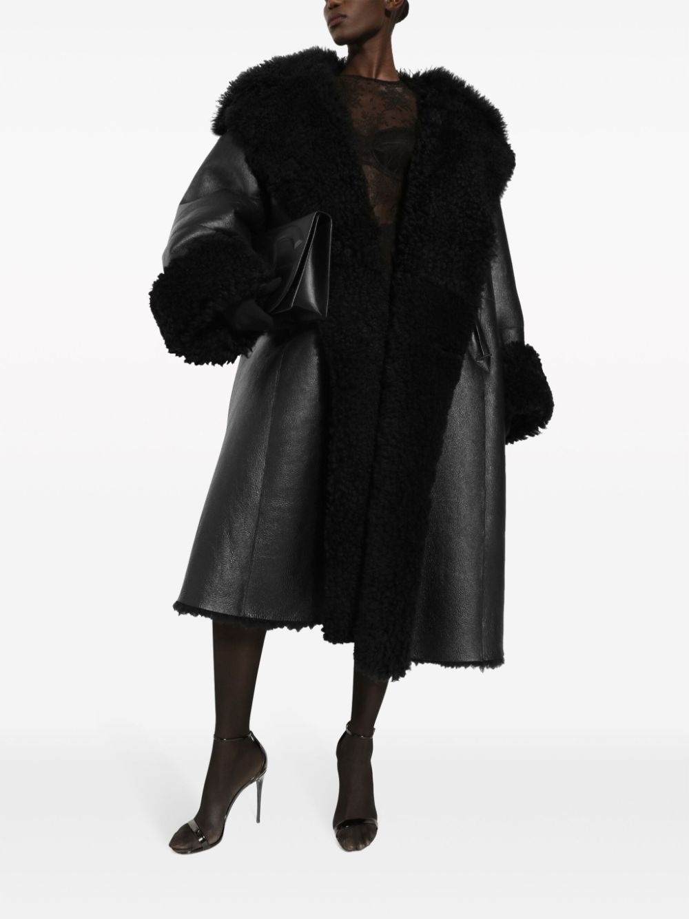 DOLCE & GABBANA Shearling-Lining Coat