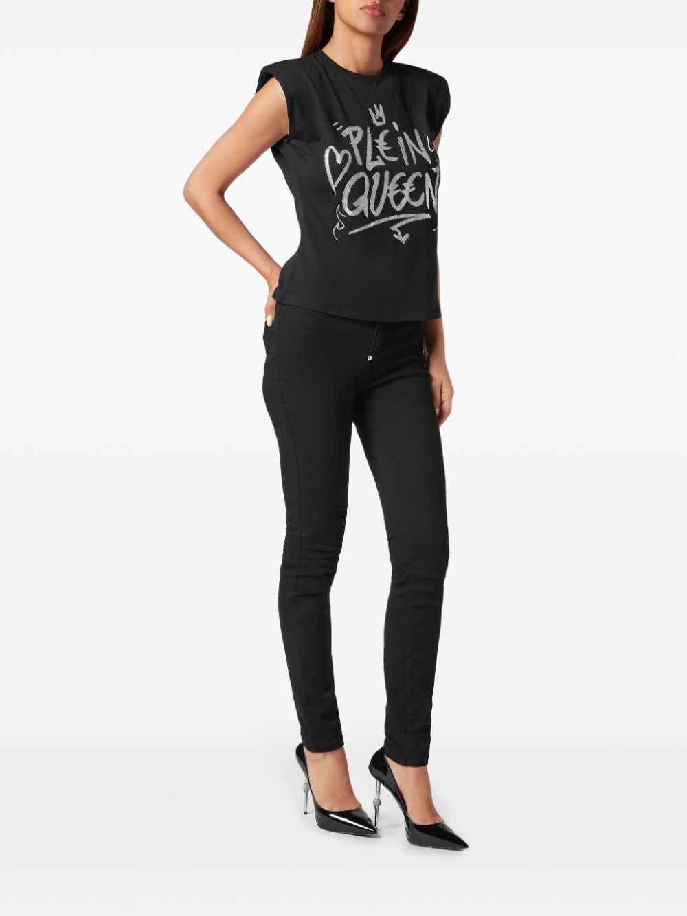 PHILIPP PLEIN Philipp Plein Crystal-Embellished Tank Top