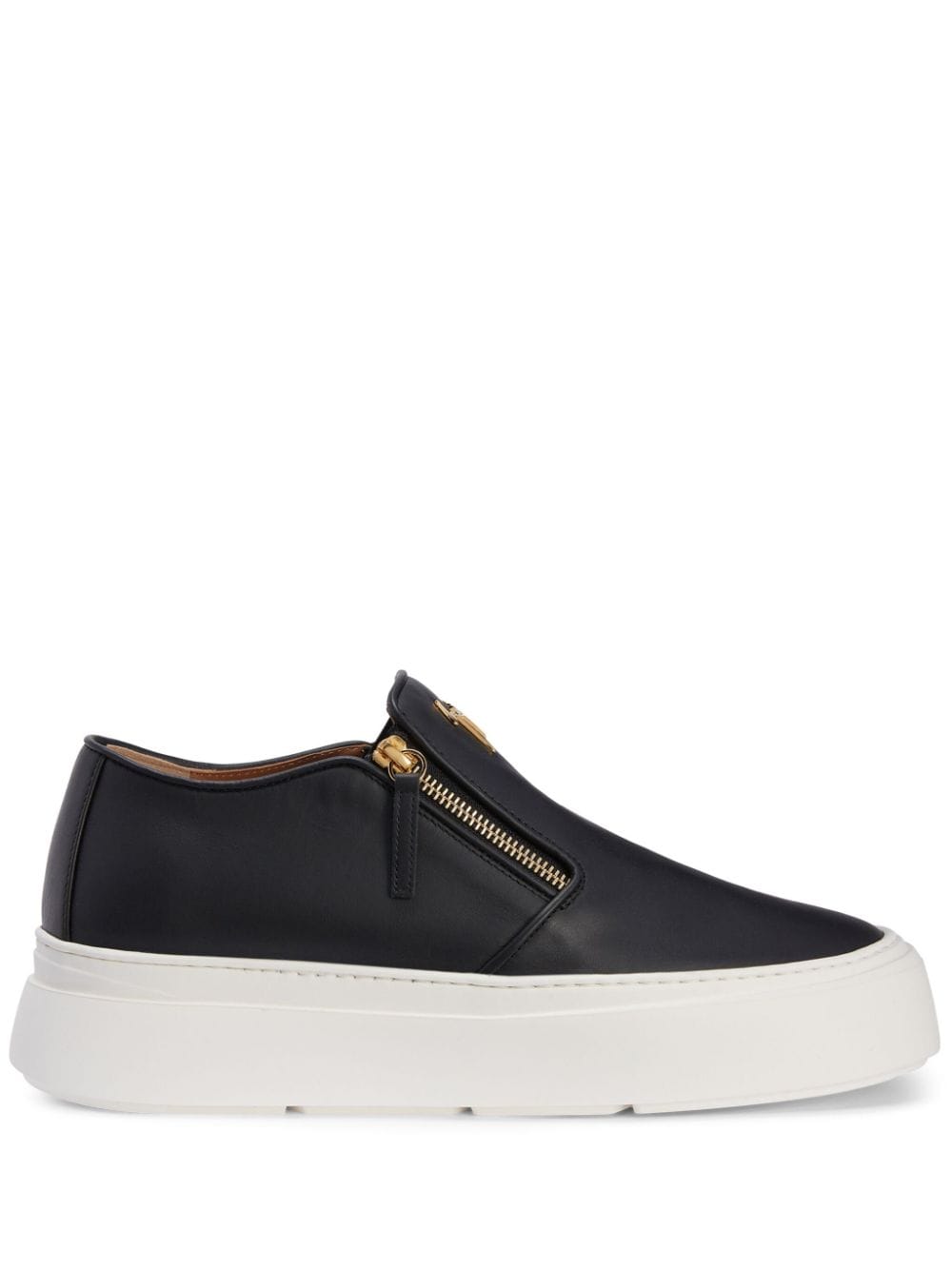 Giuseppe Zanotti Conley Zip Sneakers In Black - 40% Off  display picture 1