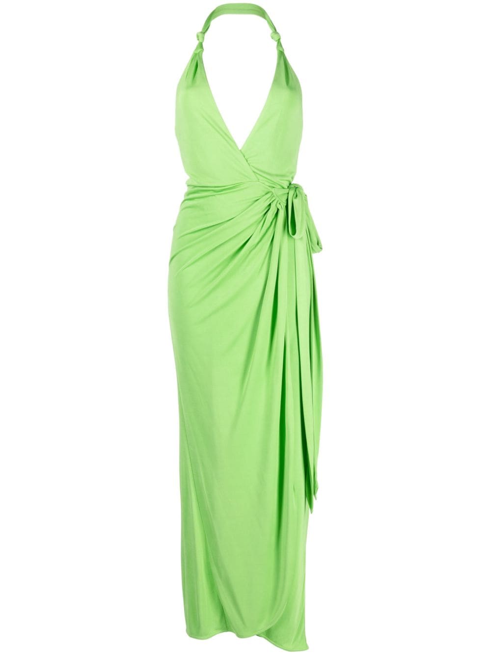 paulina halter printed sequin midi dress Eisley Halter Midi Dress - Orange Sequin