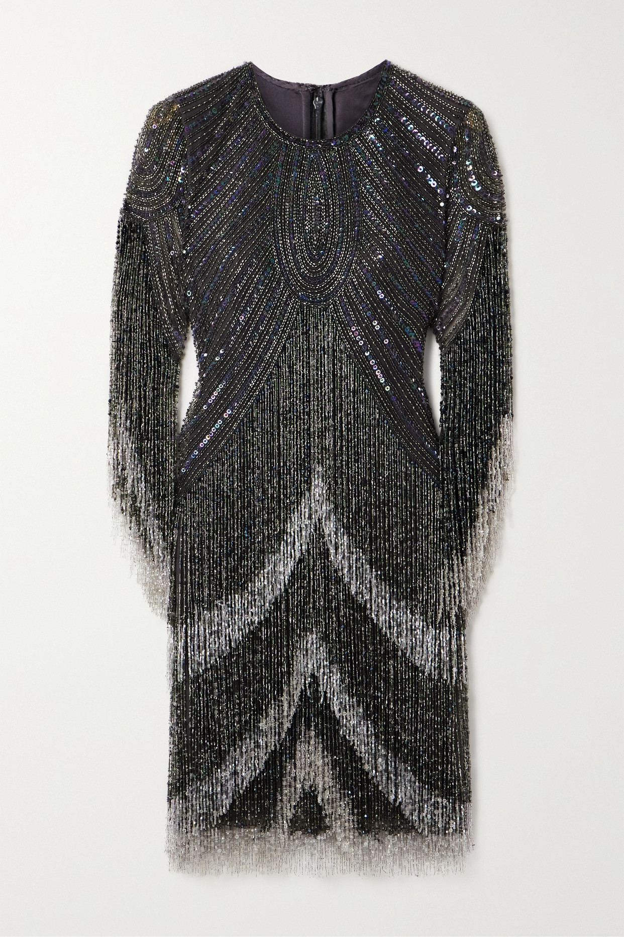 naeem khan gatsby embellished chiffon mini dress Naeem Khan Gatsby Embellished Mini Dress In White - 70% Off