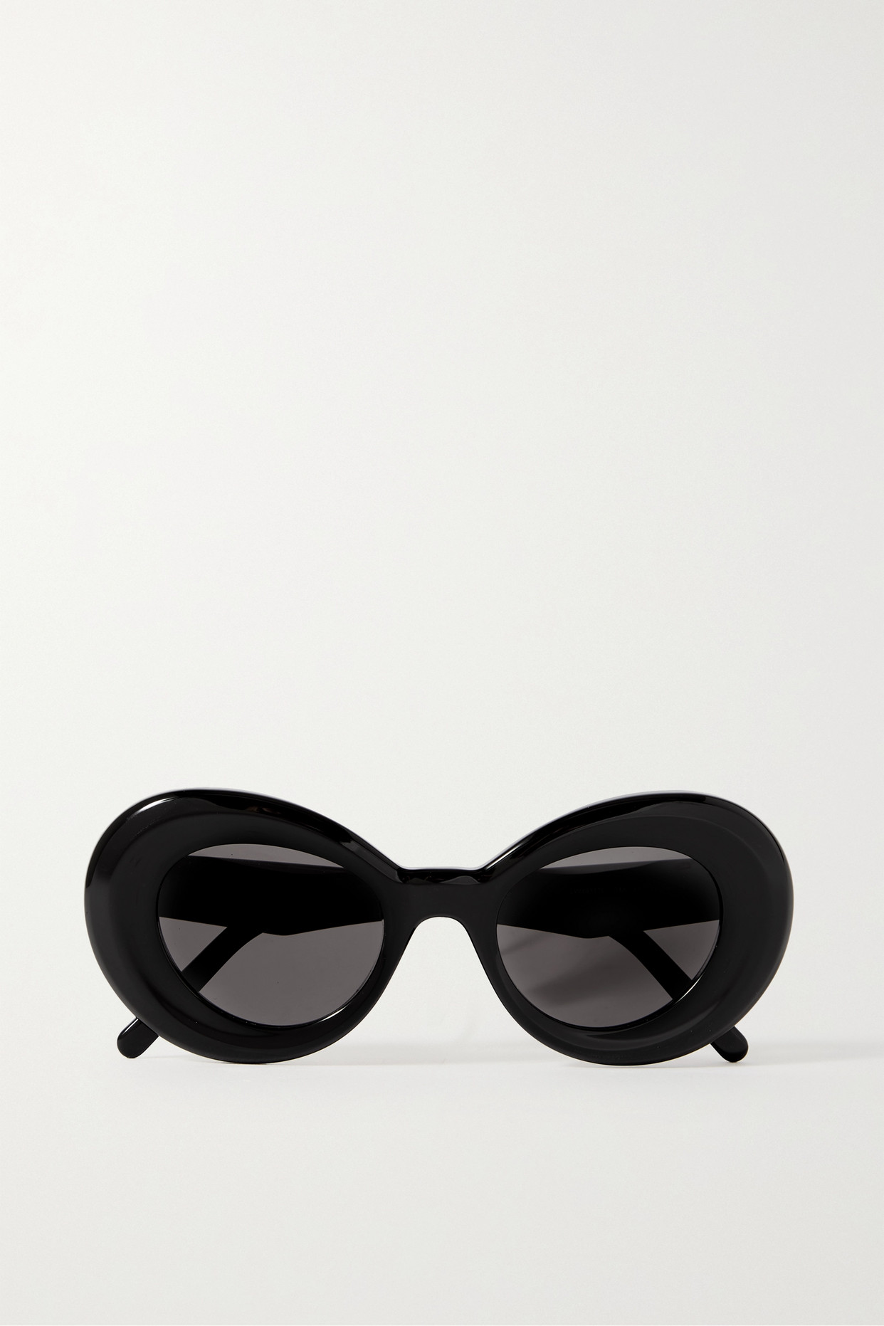 Curvy Logo Round Acetate Sunglasses LOEWE EYEWEAR Curvy oversized round-frame acetate sunglasses  main image 4