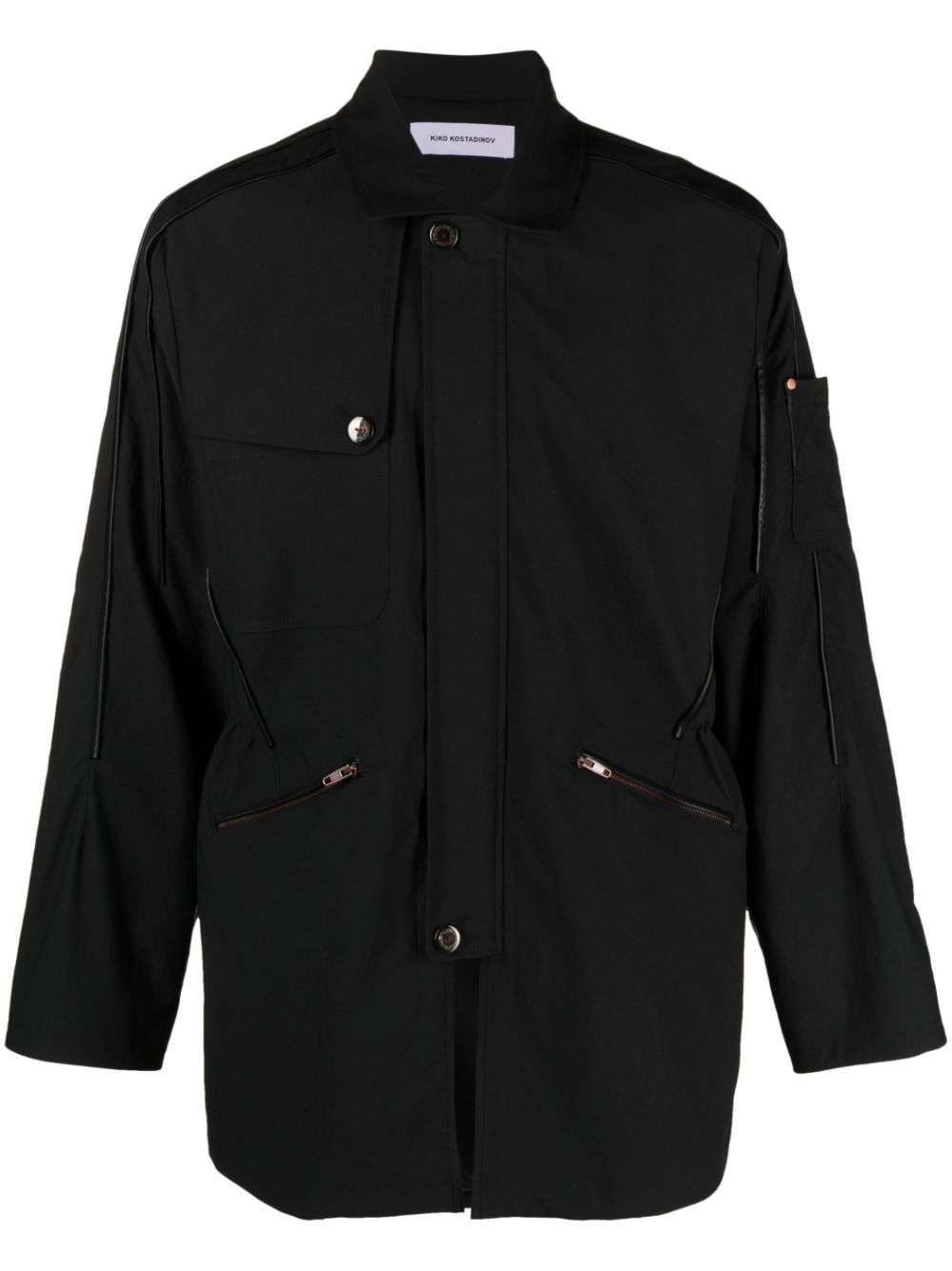 Kiko Kostadinov Mcnamara Uniform Jacket - Black | Editorialist