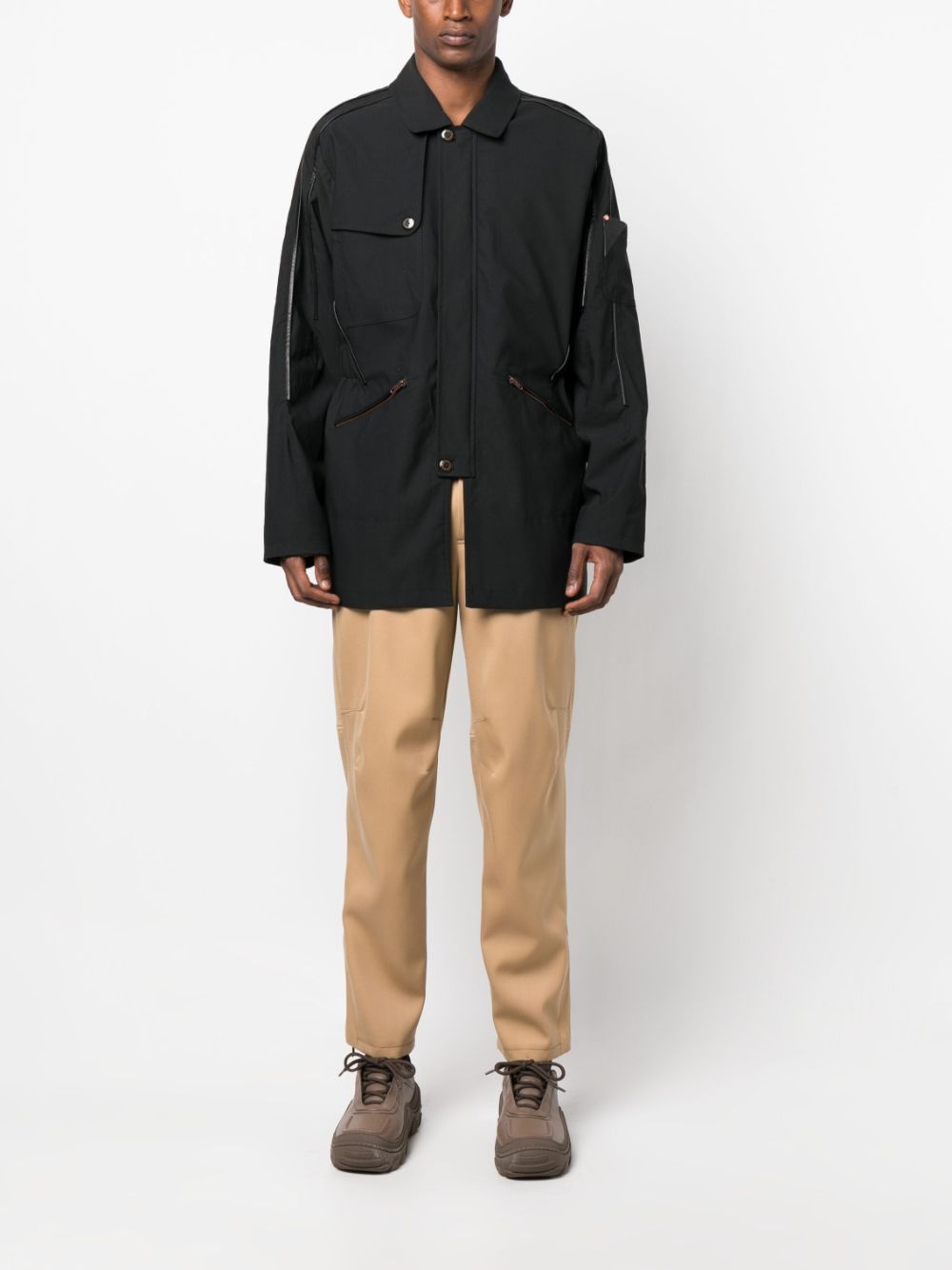 Kiko Kostadinov Mcnamara Uniform Jacket - Black | Editorialist