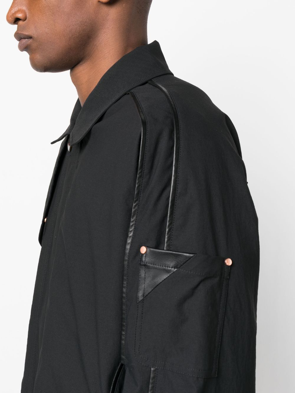 Kiko Kostadinov Mcnamara Uniform Jacket - Black | Editorialist