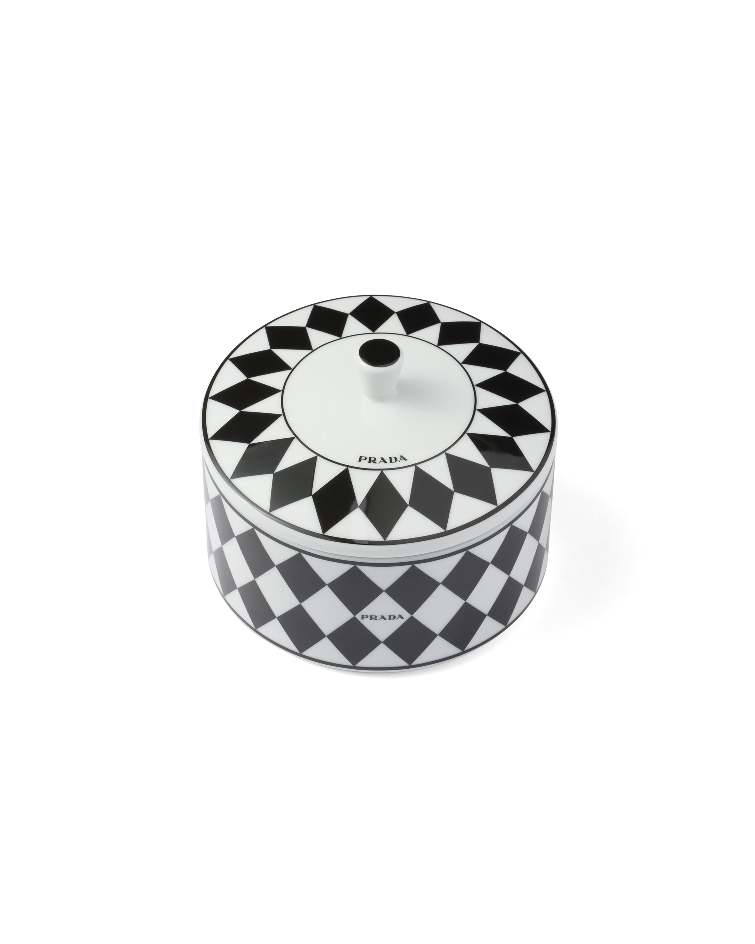 PRADA ポーセリン ボックス White/Black Porcelain box - Checkerboard | PRADA - United States