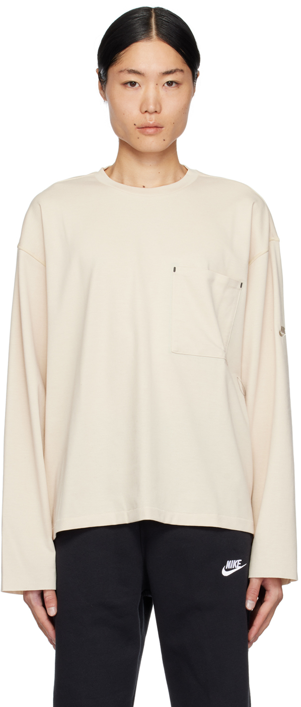 nike beige long sleeve