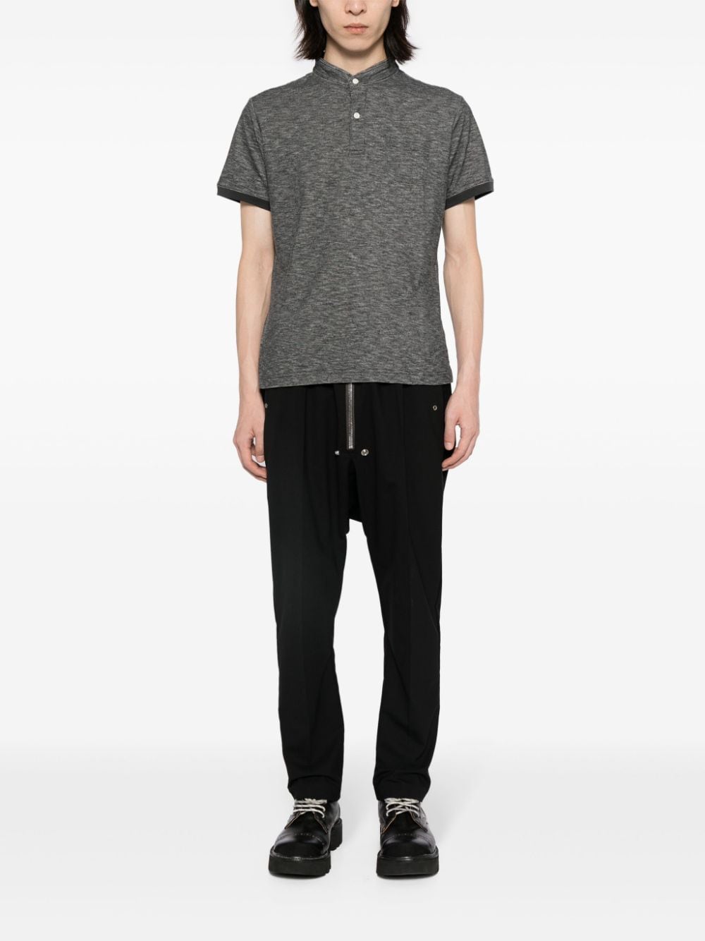PRIVATE STOCK LABS the felix mélange-effect polo shirt