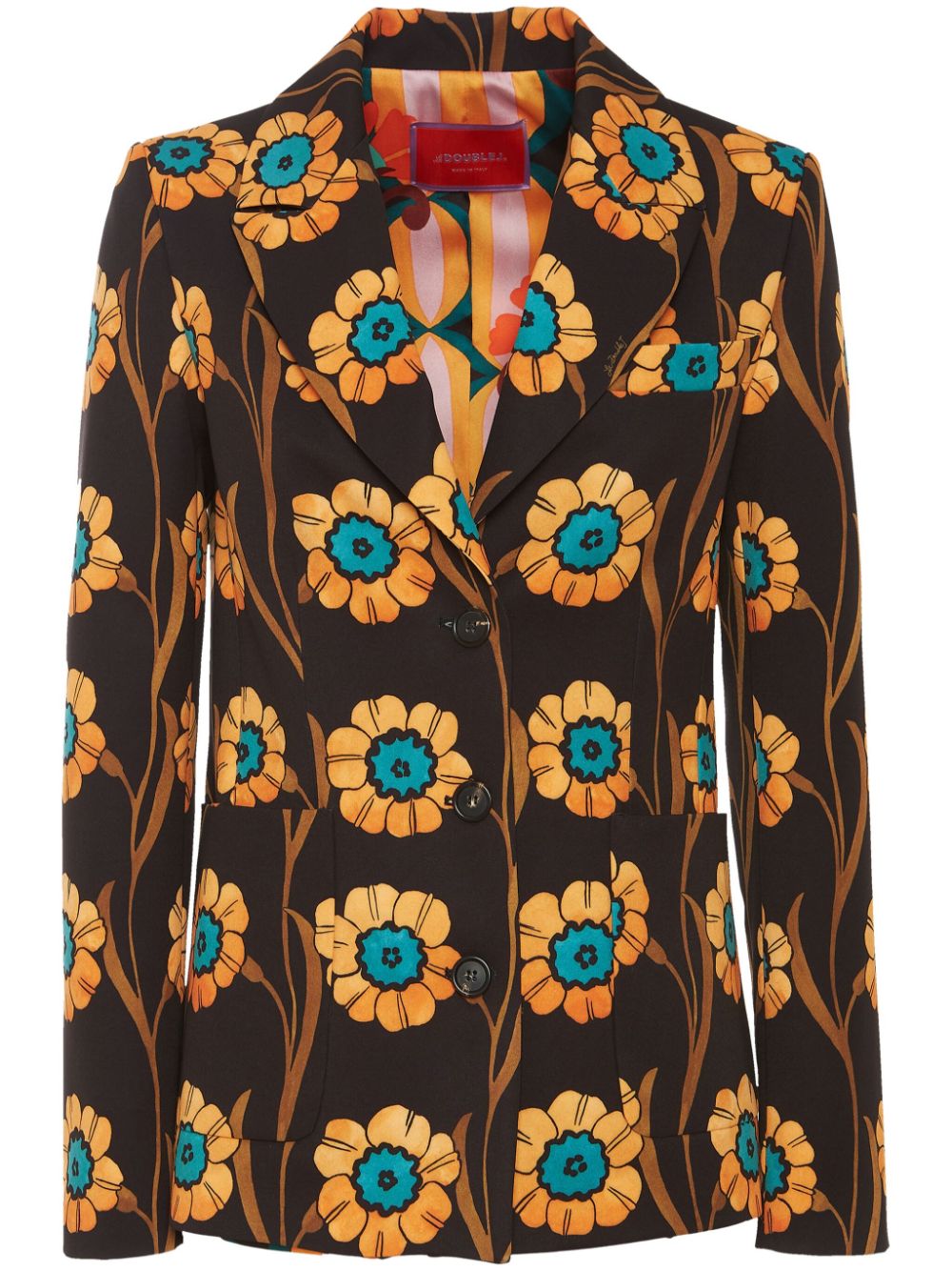 LA DOUBLEJ La DoubleJ La Comasca Floral-Print Trousers
