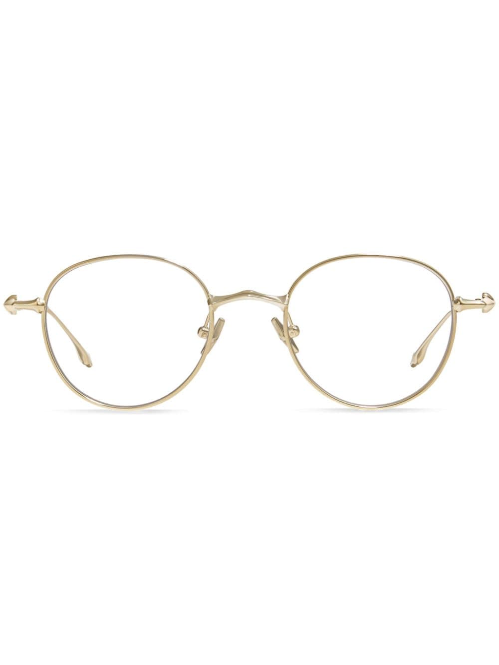 Gentle Monster Liberty X 031 Round Frame Glasses - Gold | Editorialist