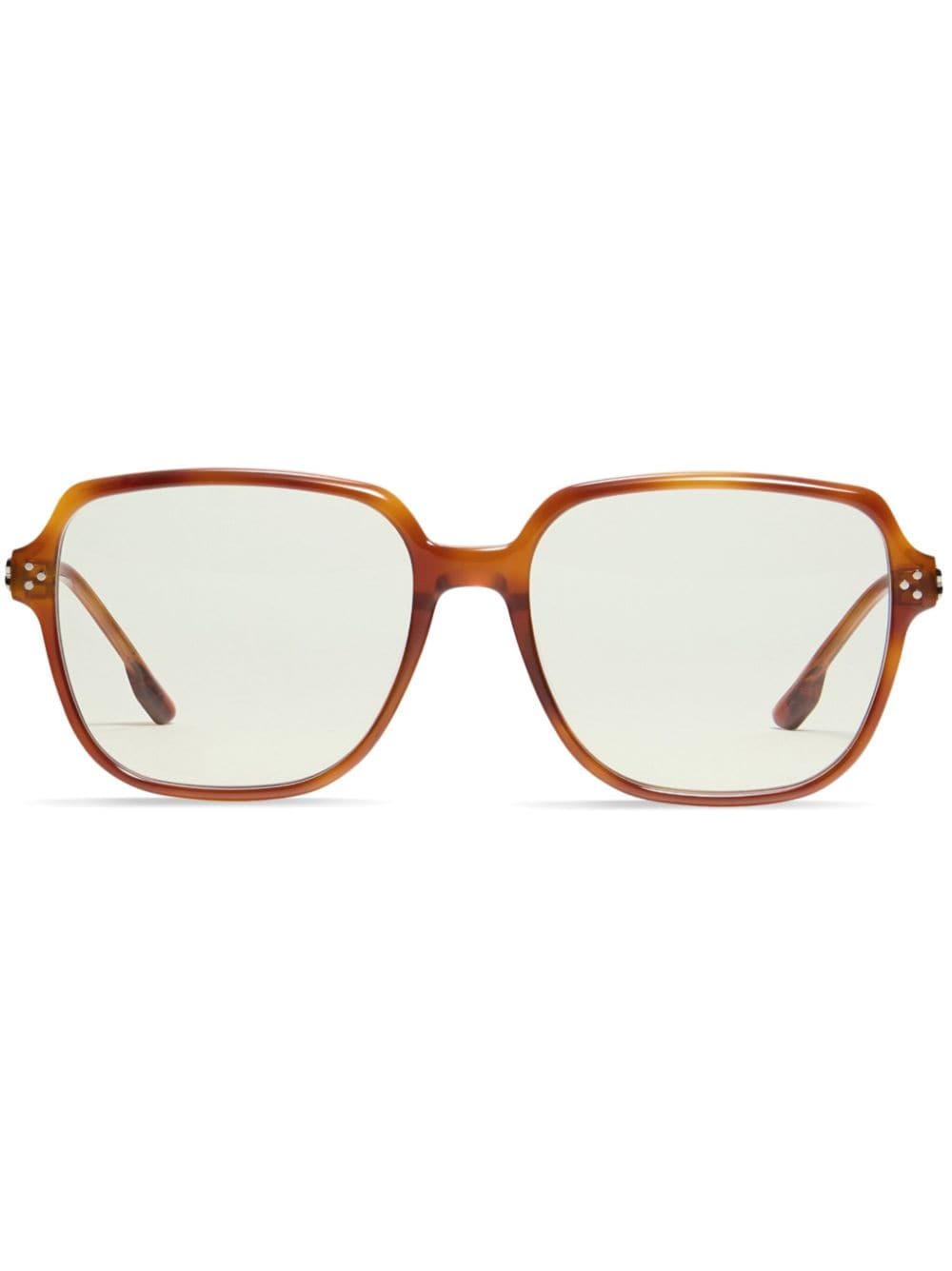 Gentle Monster Mua T4 Square-Frame Glasses - Brown | Editorialist
