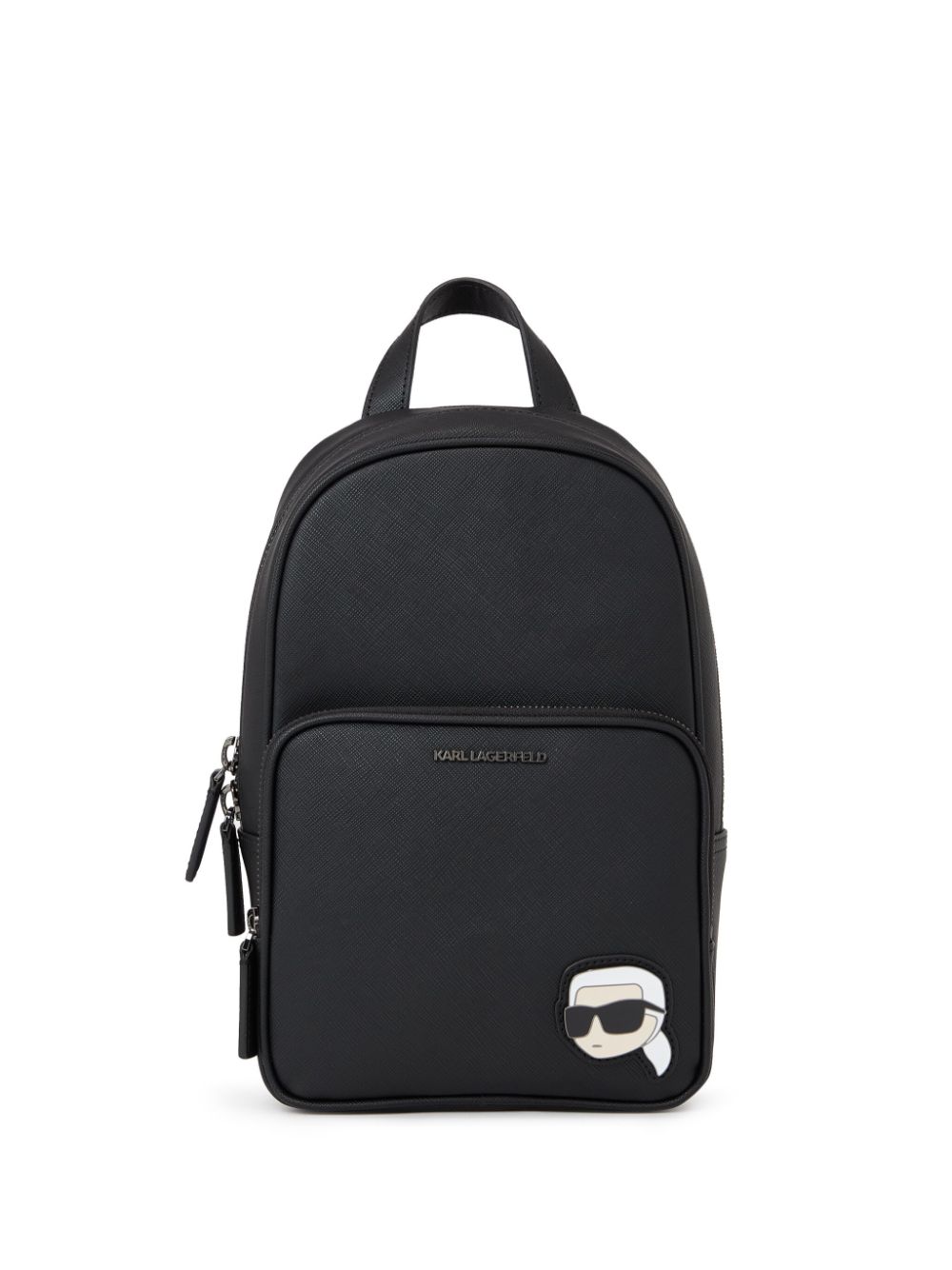 Karl Lagerfeld Paris K/Ikonik Black Embossed Sling Backpack Karl Lagerfeld | Bags | Nwot Karl Lagerfeld Nylonleather Bow  main image 4