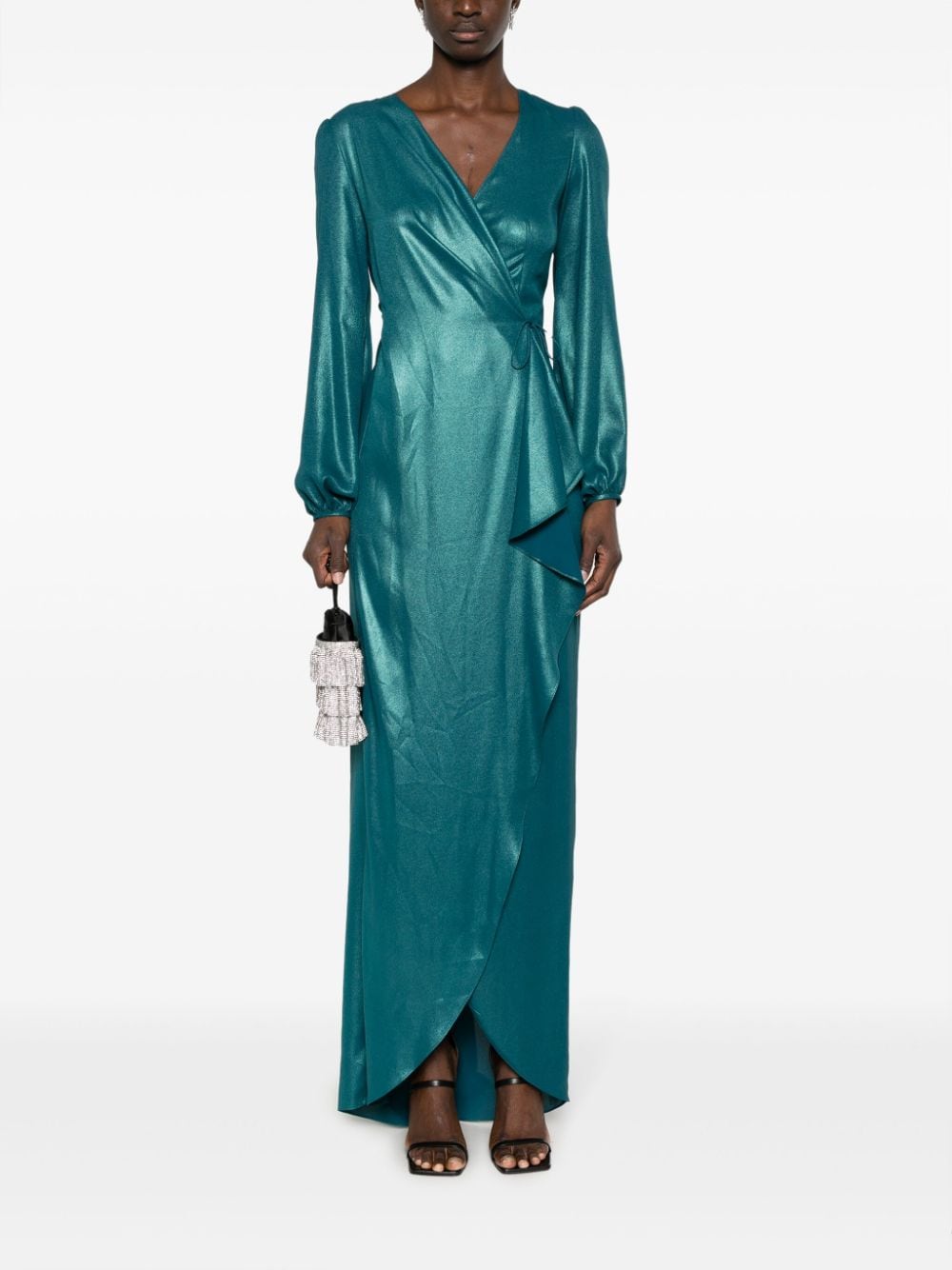 PARLOR Parlor Crush Wrap Maxi Dress