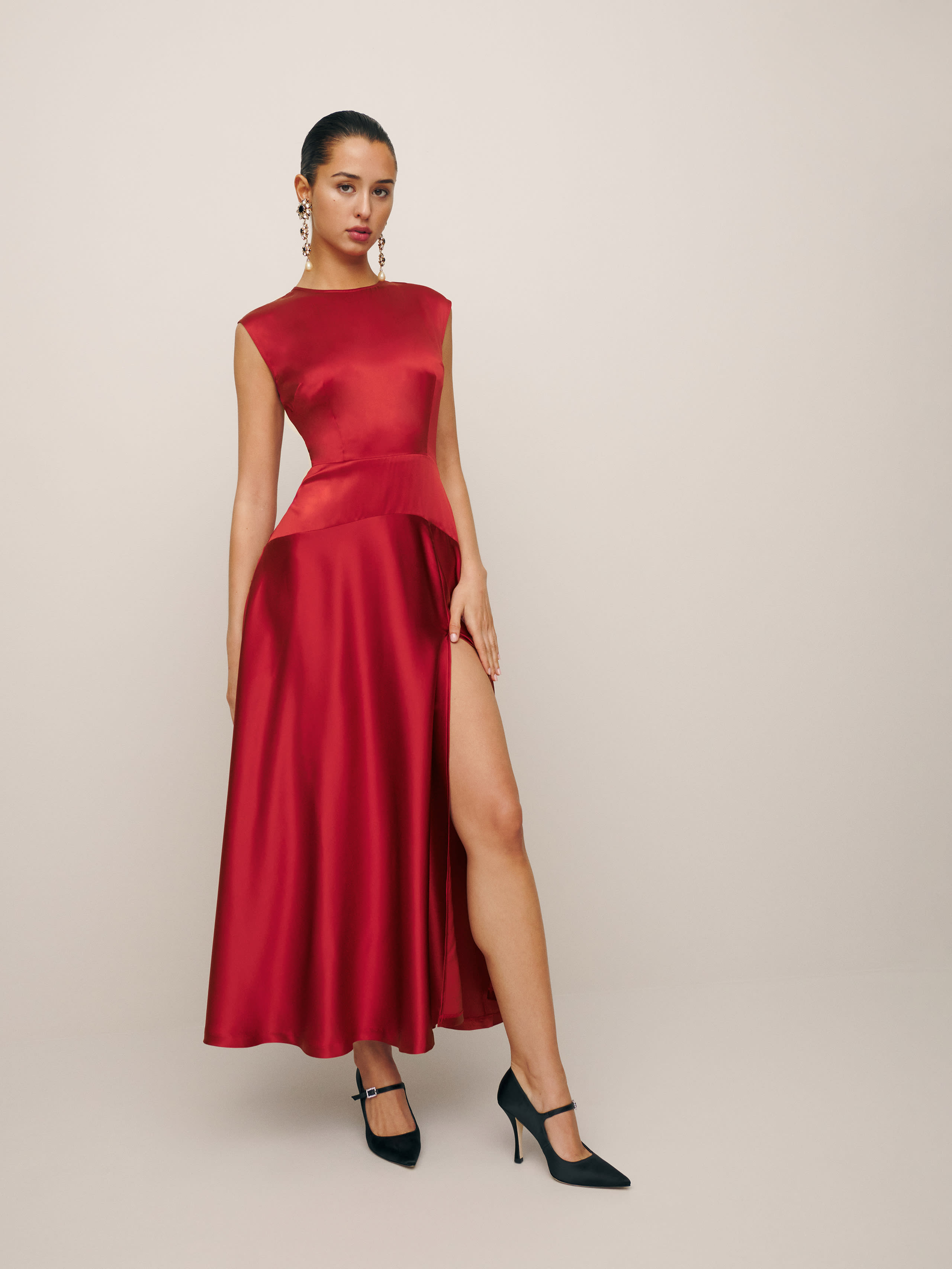 reformation evangeline silk dress Reformation Evangeline Silk Dress (2)