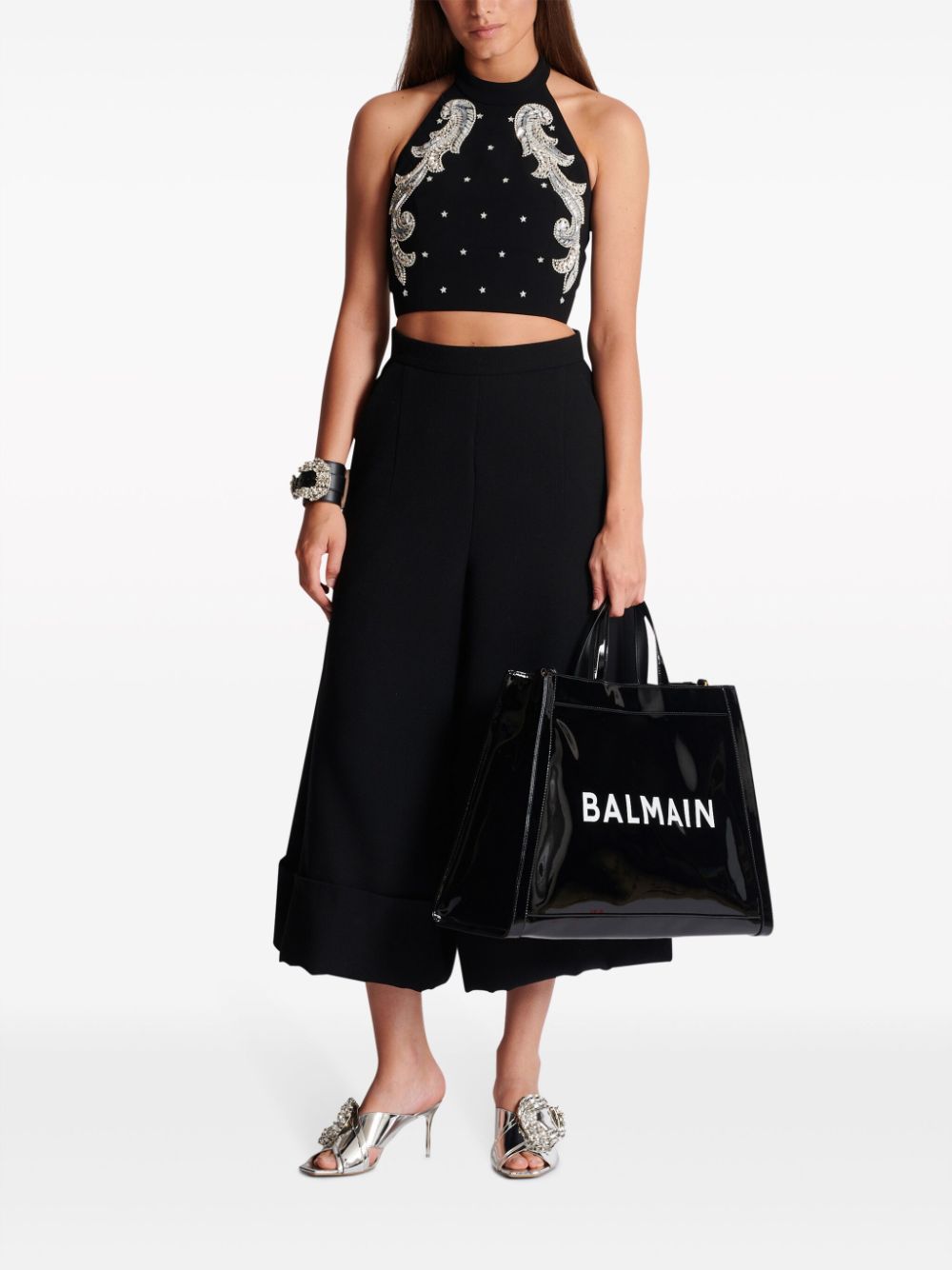 BALMAIN Balmain Baroque Embroidered Sleeveless Top