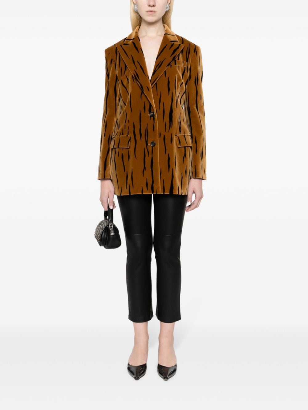STOULS Cropped Leather Trousers