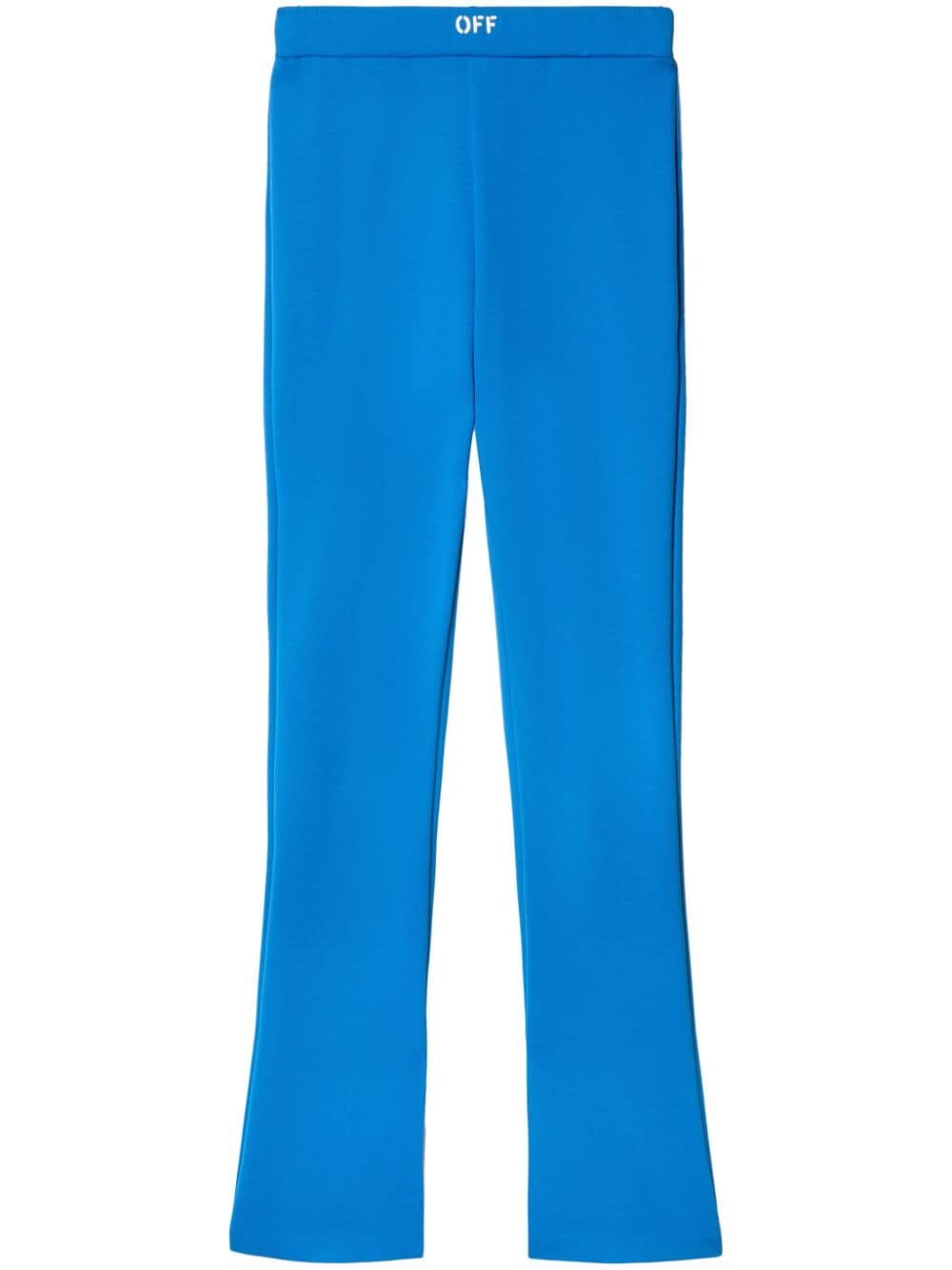 OFF-WHITE logo-waistband flared leggings