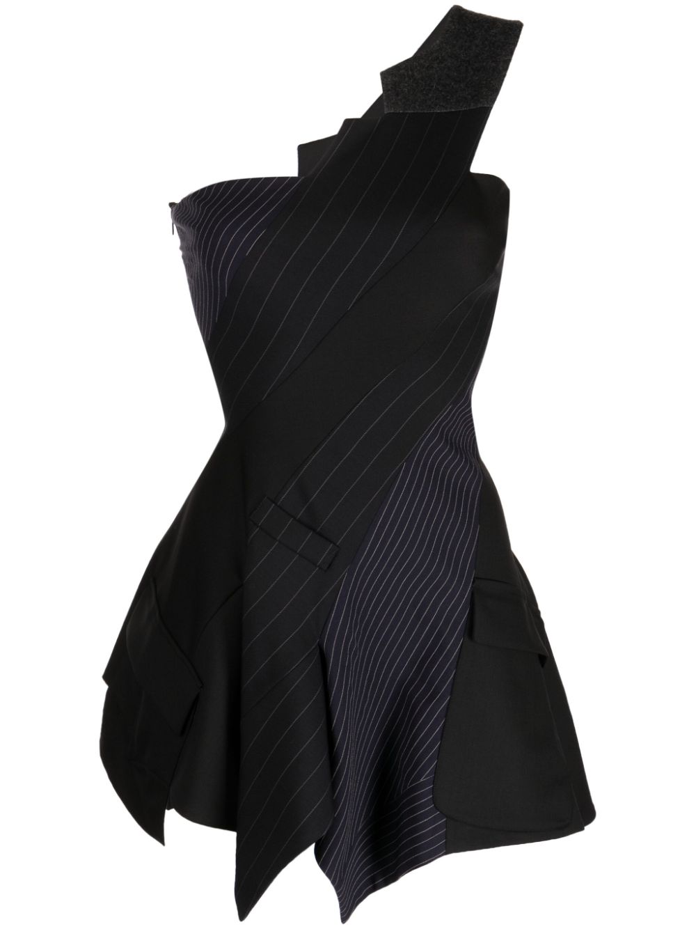 open lace back dress Flowing Midi Dress with 3/4 Sleeves and Dramatic Drape Spring/Summer ' –  Kosher Casual USA main image 1