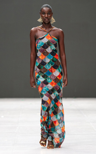 kilentar mami beaded dress Kilentar Exclusive Mami Beaded Chiffon Maxi Dress In Multi - 40% Off