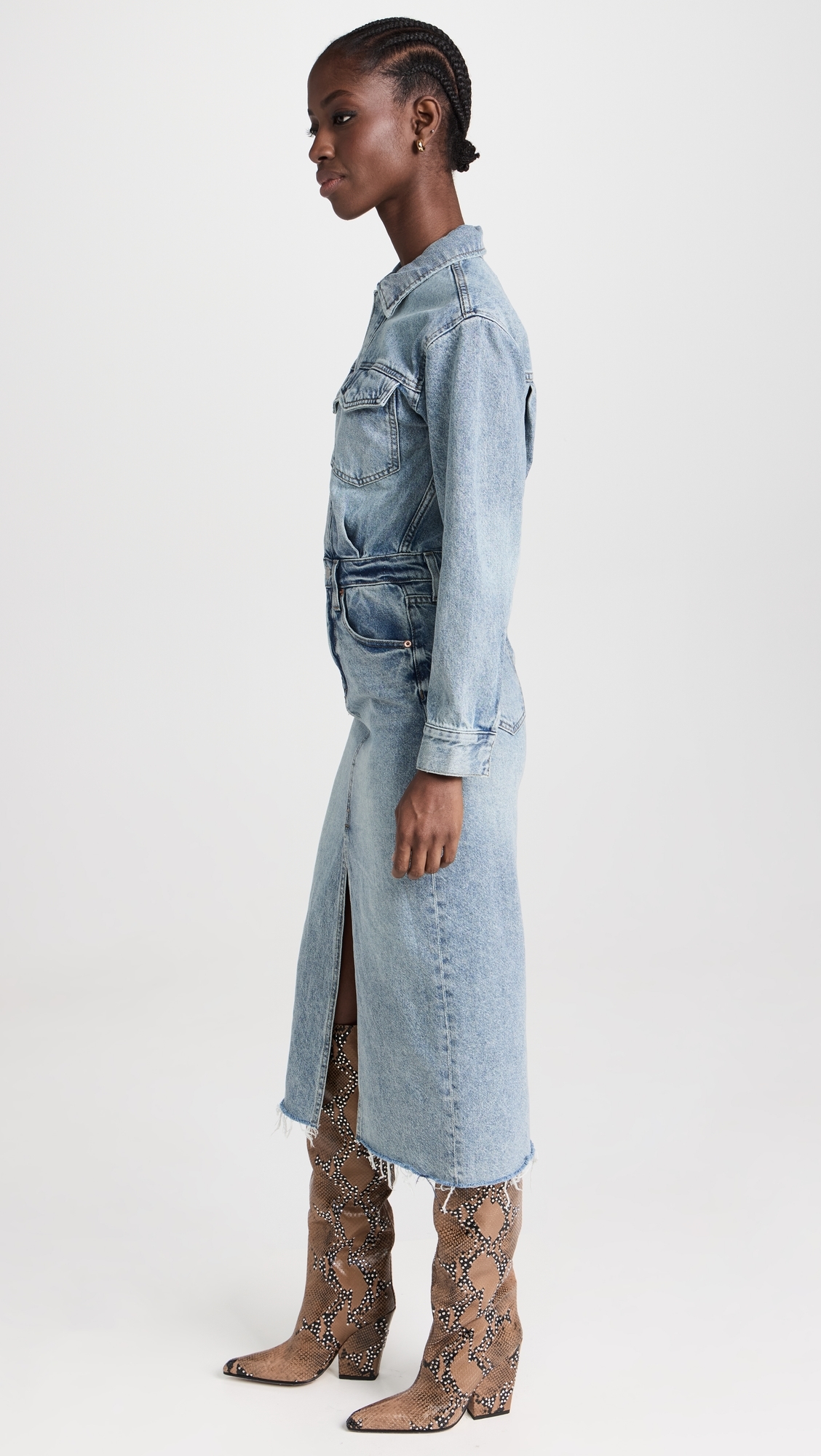pistola amira denim midi dress Pistola Amira Midi Dress