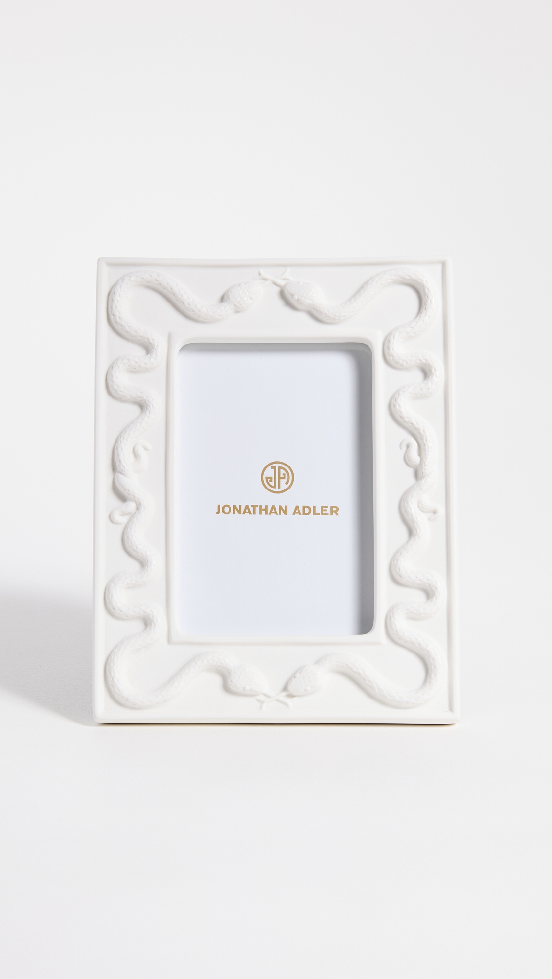 Jonathan Adler Eden Snake Frame 4x6 - White | Editorialist