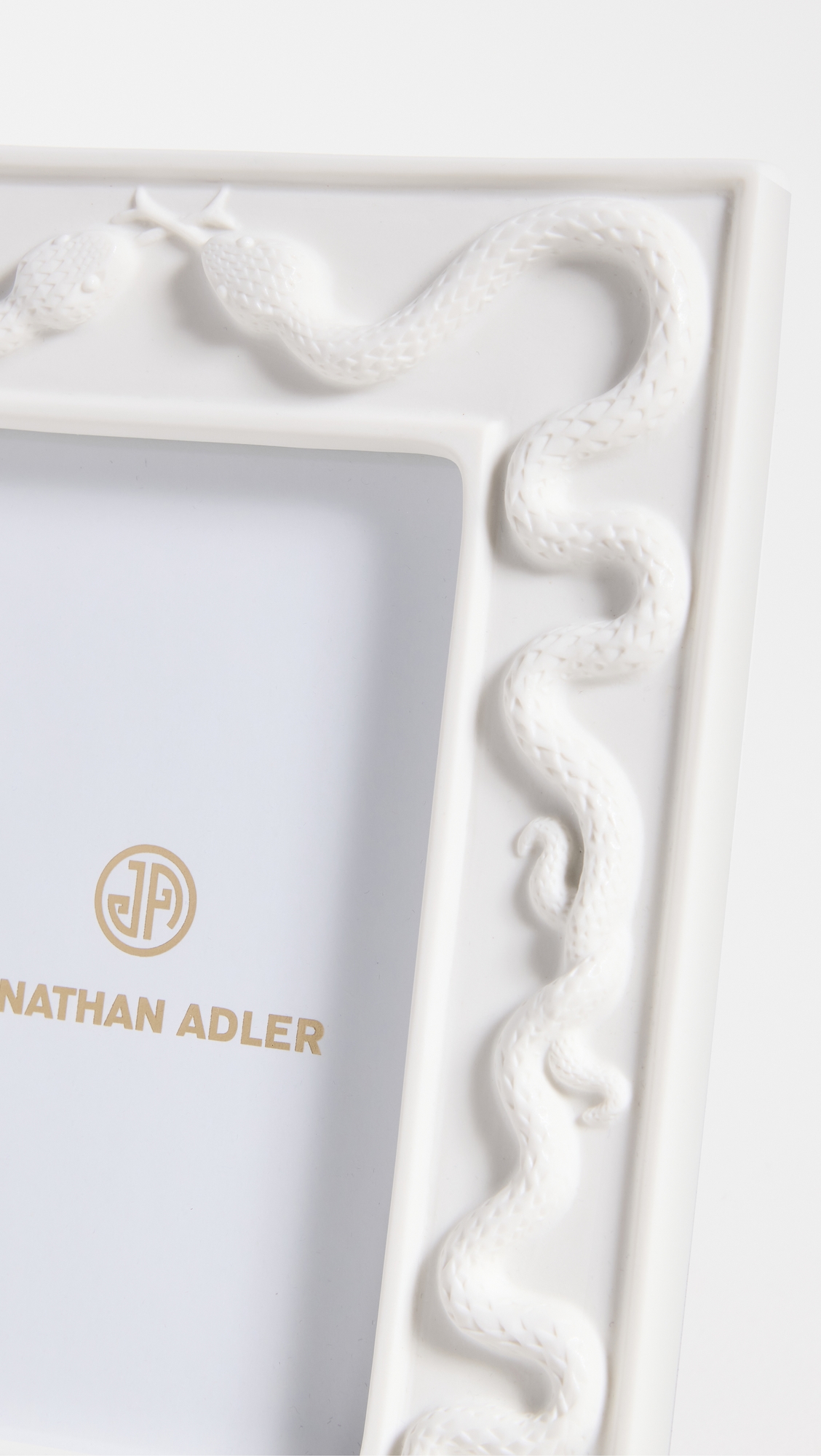 Jonathan Adler Eden Snake Frame 4x6 - White | Editorialist