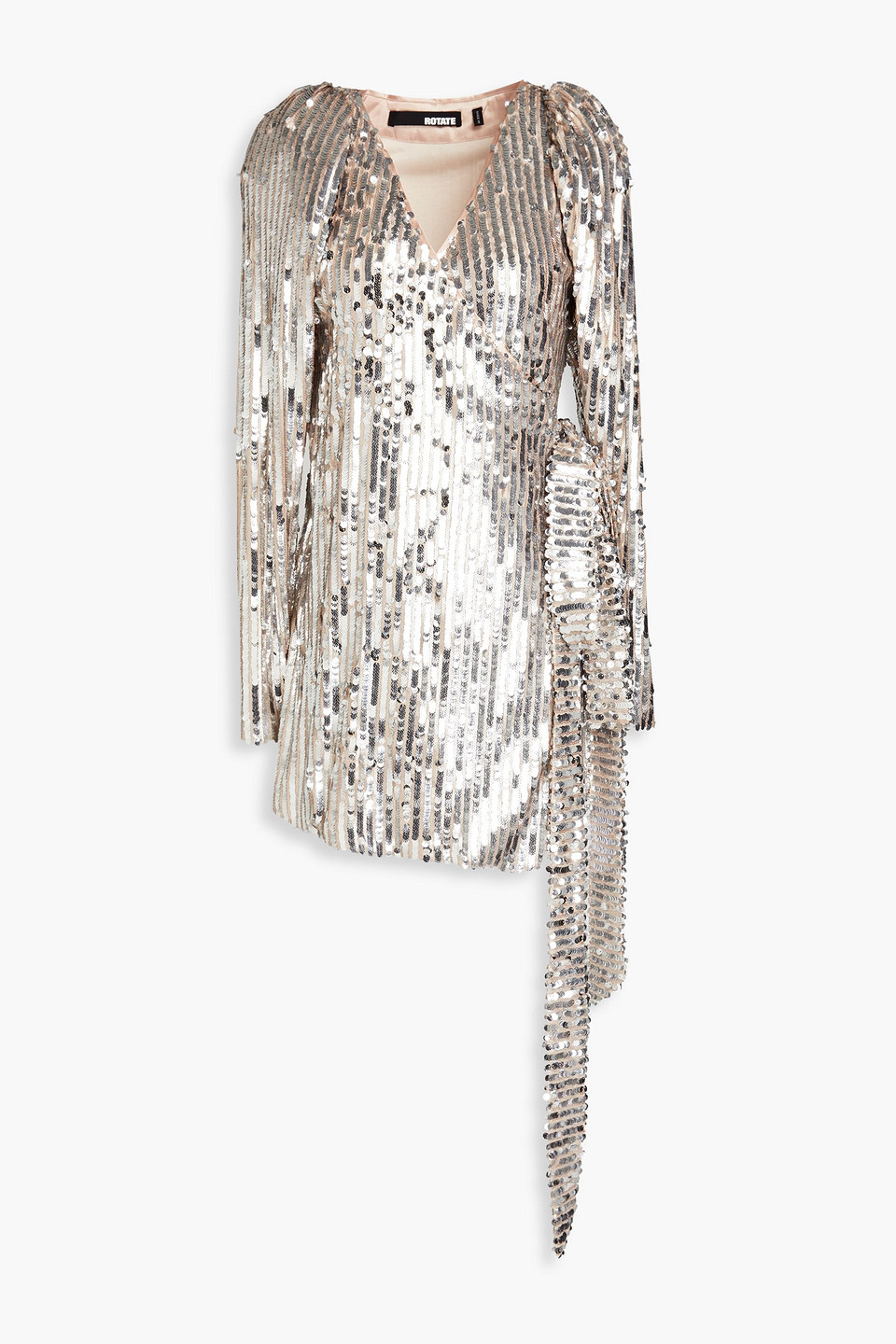 rotate silver sequin dress Rotate